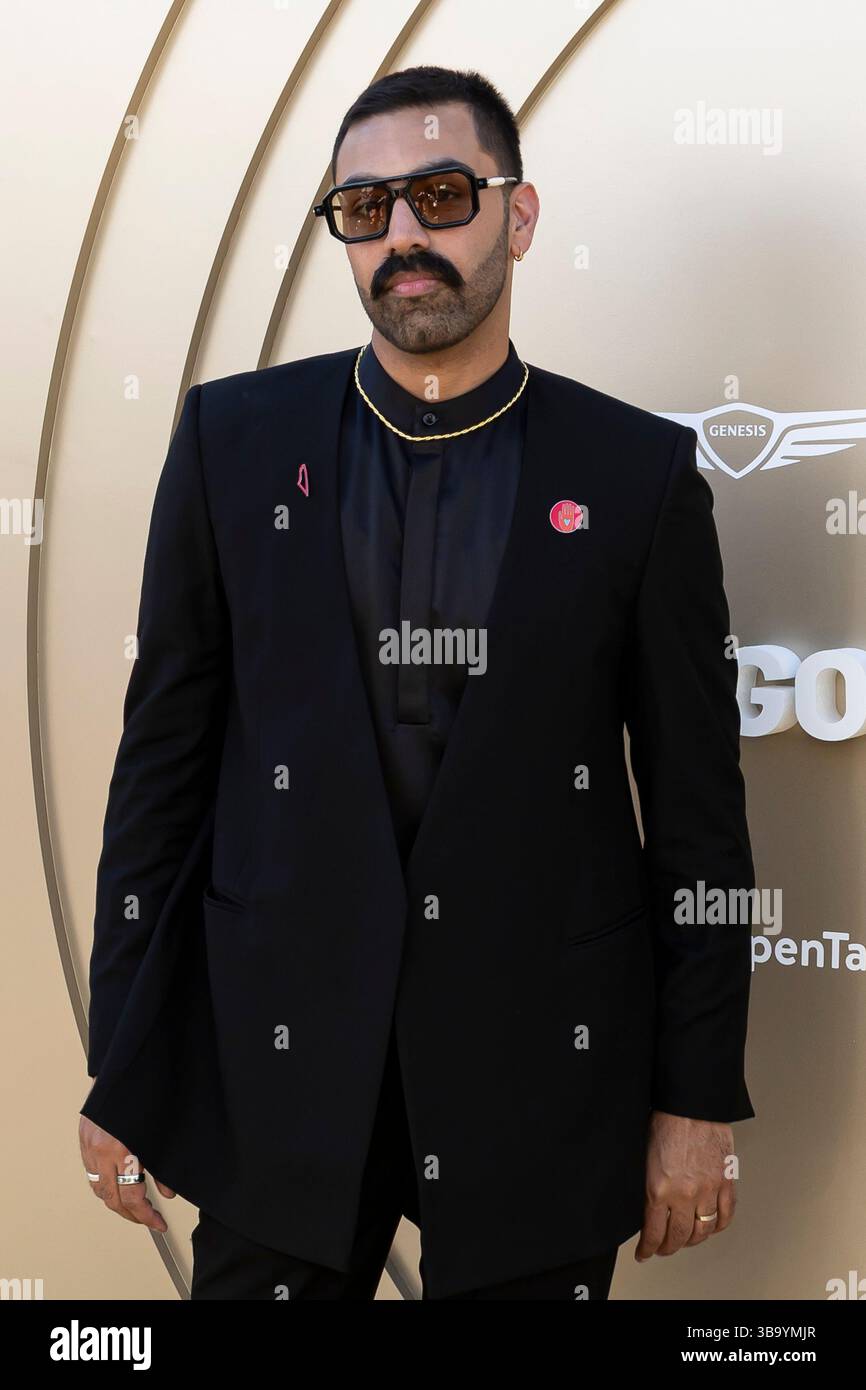 Los Angeles, USA. 10th May, 2025. Saagar Shaikh attends the arrivals of ...