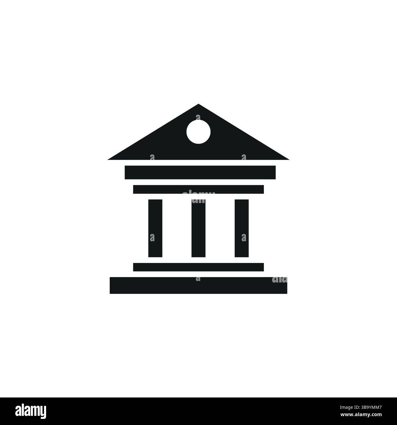 Bank Building Icon Stock Vector Image & Art - Alamy