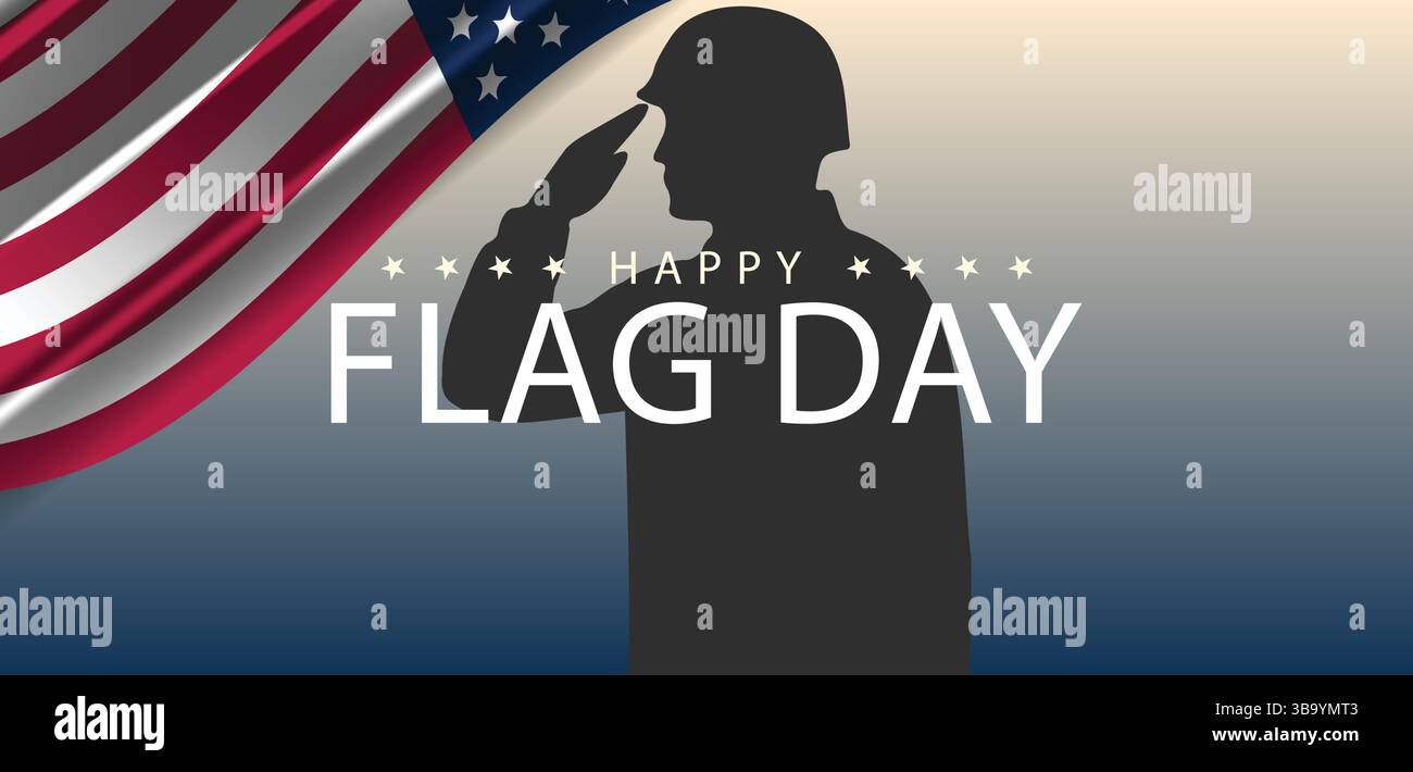 Remembering Celebrating Flag Day in the USA Stock Vector Image & Art ...