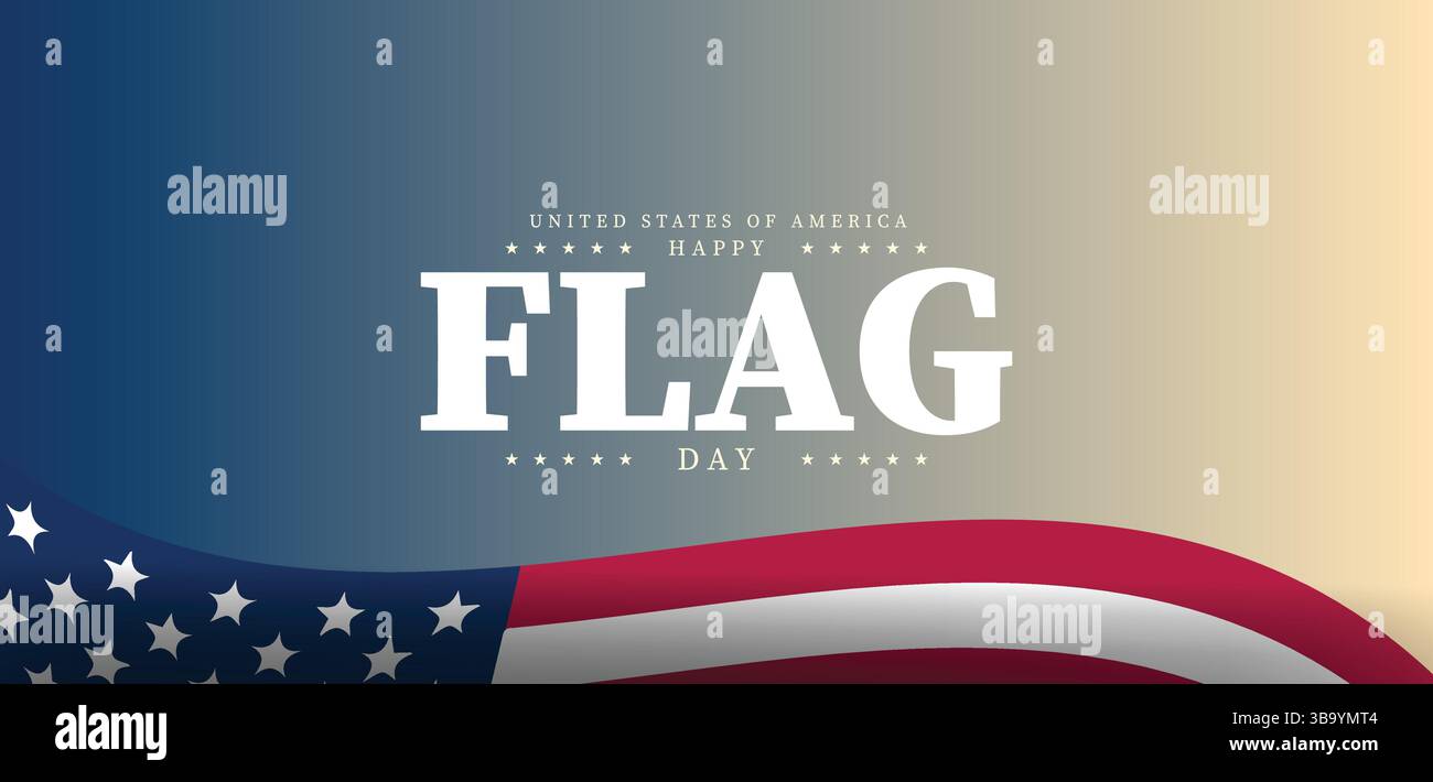 Celebrating Flag Day A Tribute to Old Glory on June 14th Stock Vector ...