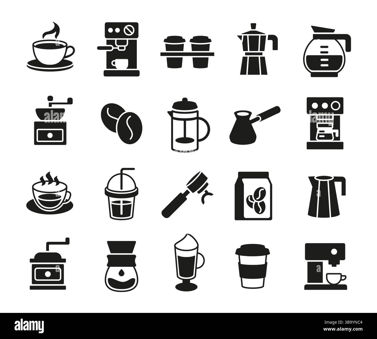 Coffee mug in beans Stock Vector Images - Alamy