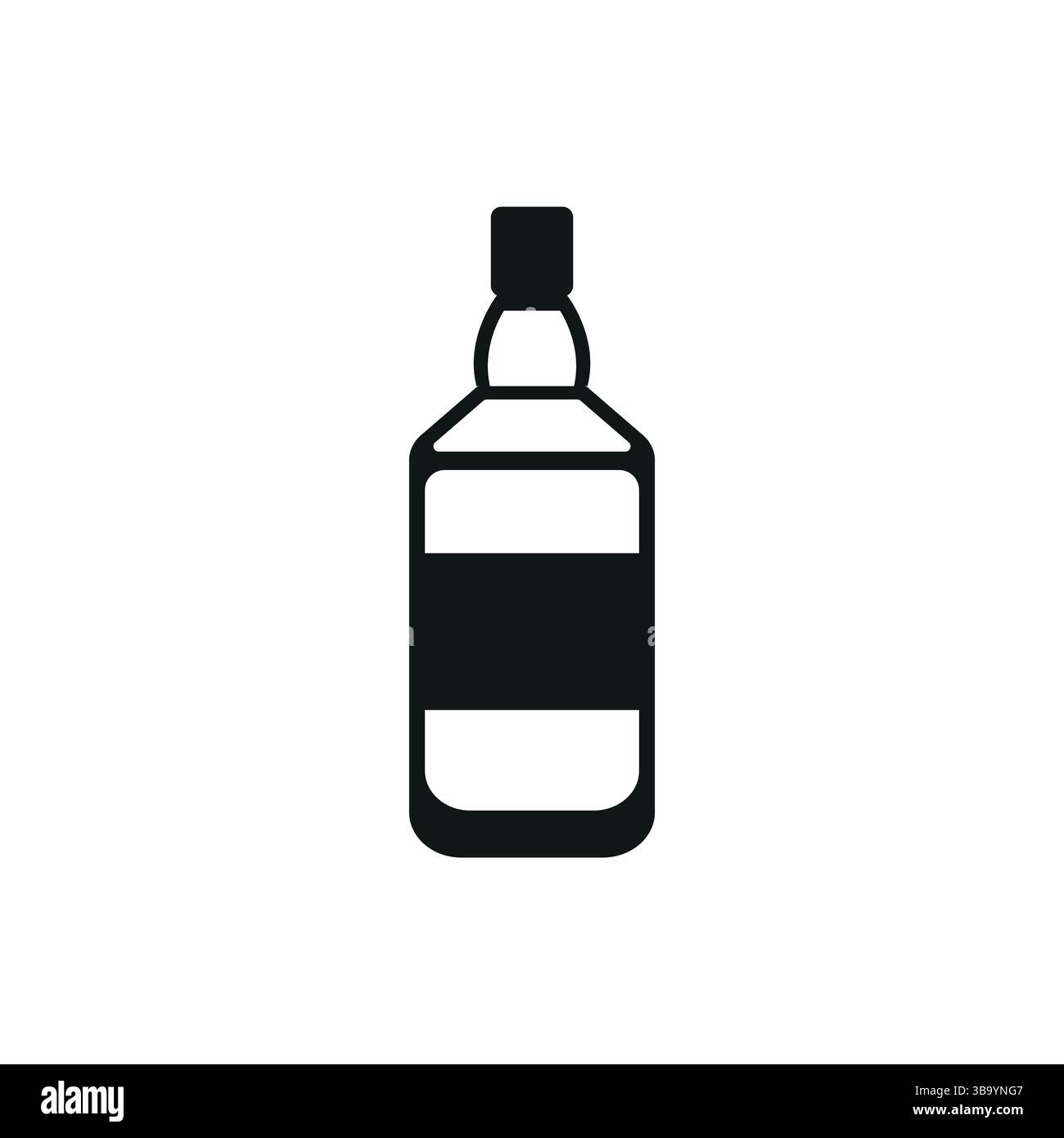 Flask bottle icon label Cut Out Stock Images & Pictures - Alamy