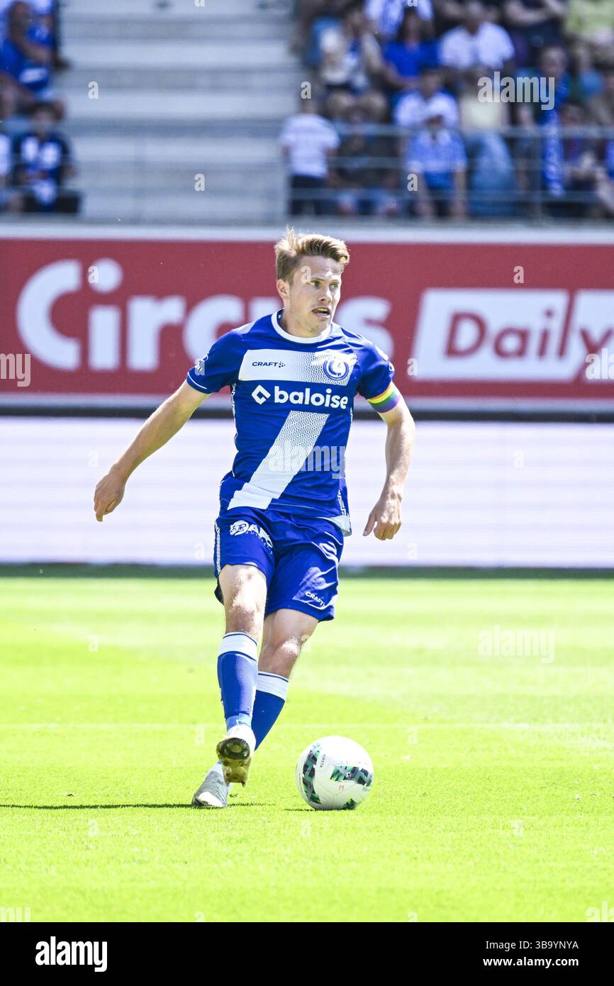 Gent, Belgium. 11th May, 2025. Gent's Matisse Samoise pictured in ...