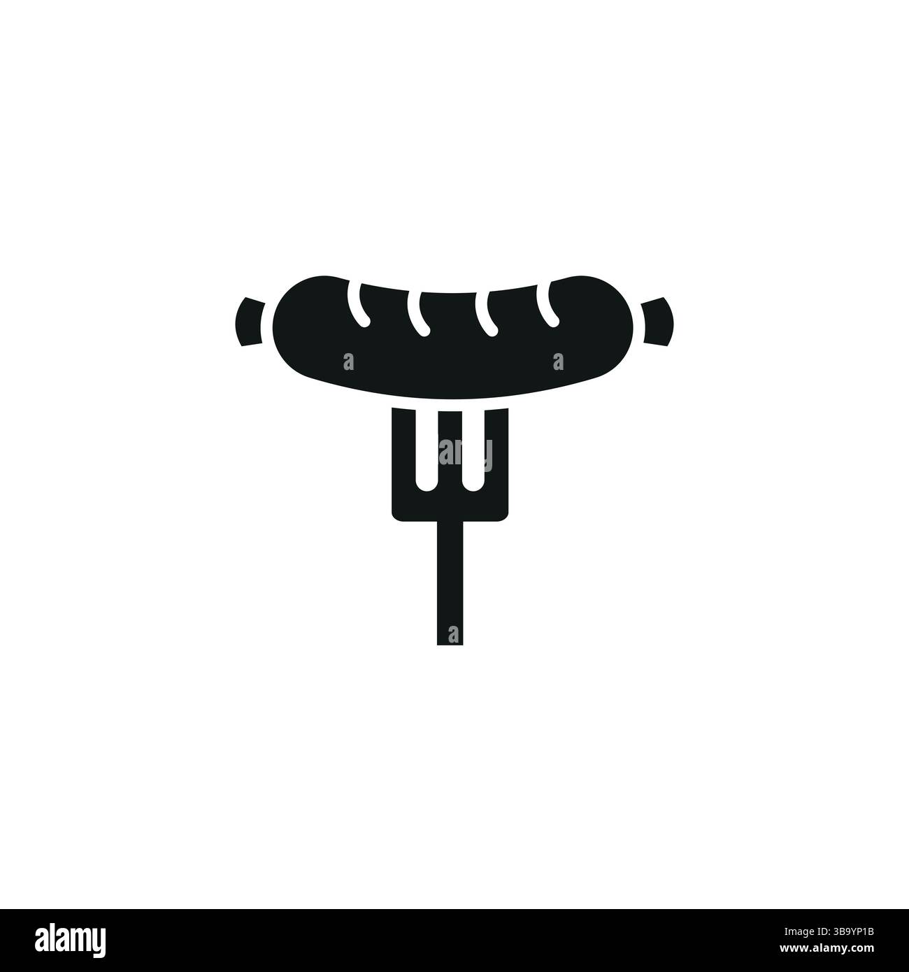 Sausage on street food Stock Vector Images - Alamy