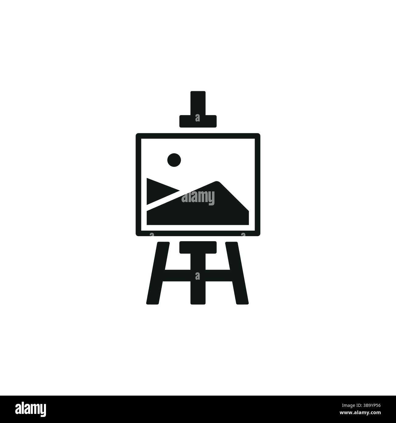 Easel painting gallery Cut Out Stock Images & Pictures - Alamy