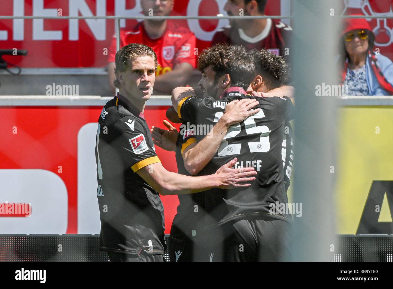 Regensburg, Germany. 11th May, 2025. Soccer: Bundesliga 2, SSV Jahn ...