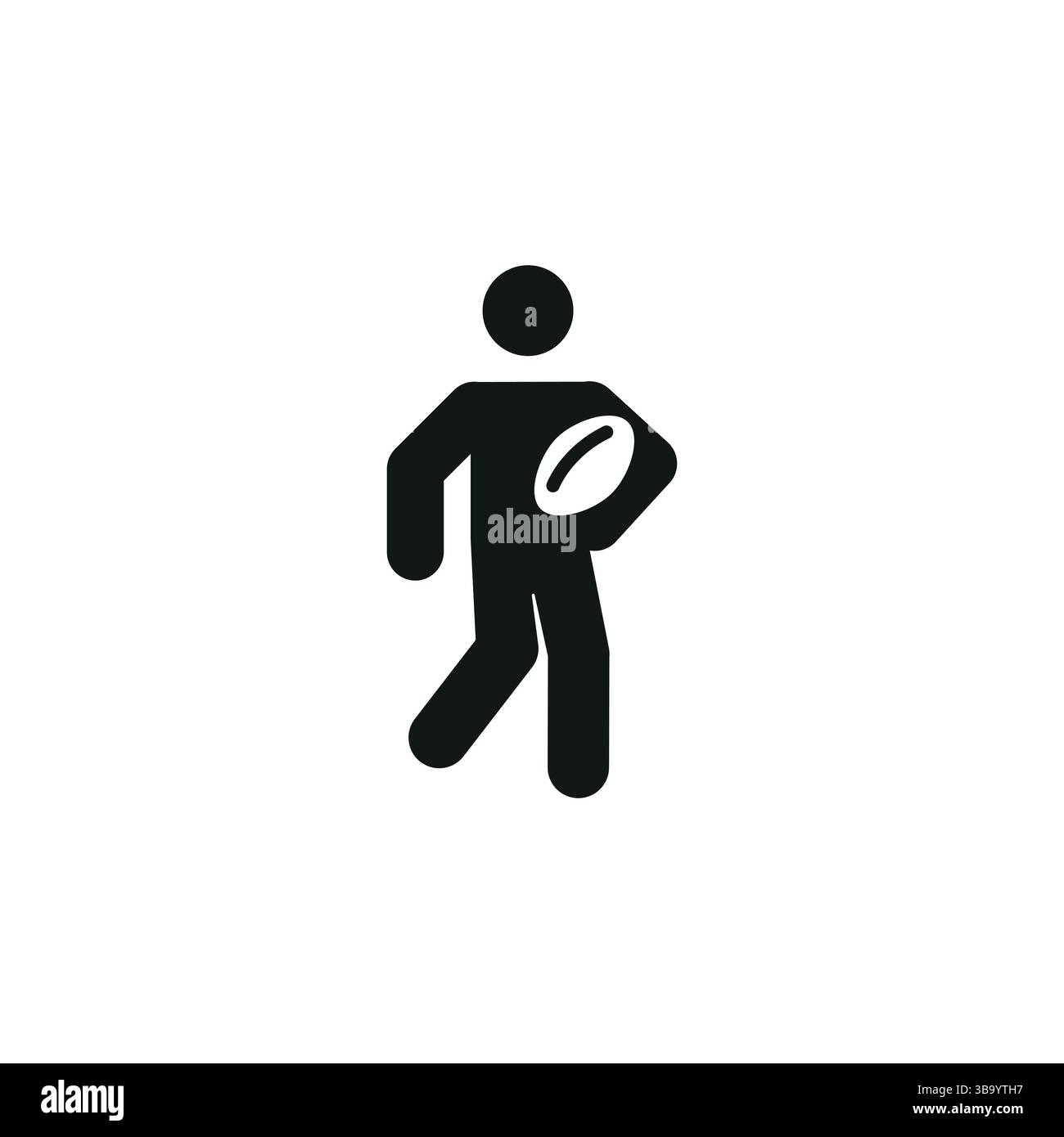Rugby Player Icon Stock Vector Image & Art - Alamy
