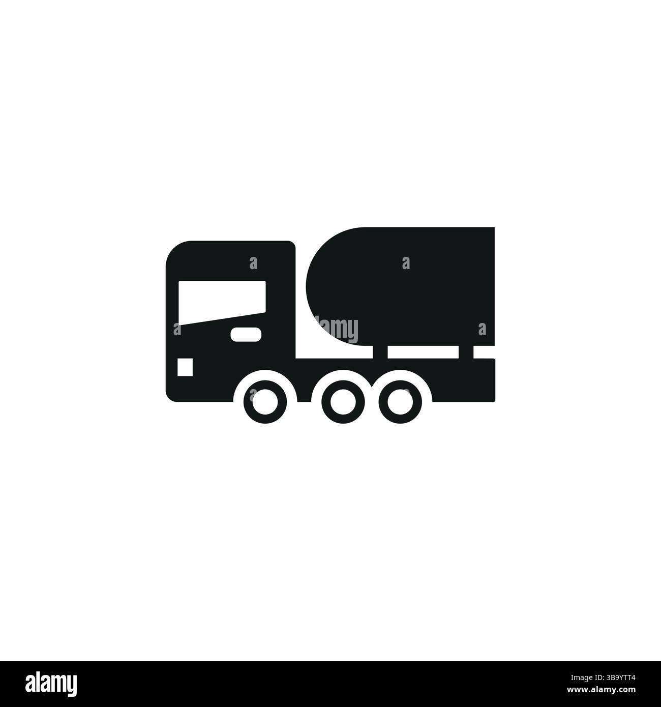 Black tanker truck transport Cut Out Stock Images & Pictures - Alamy