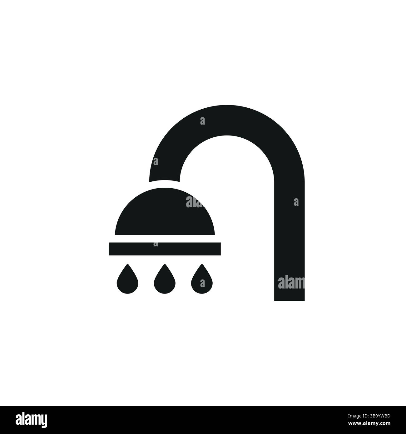 Interior modern bathroom shower Stock Vector Images - Alamy