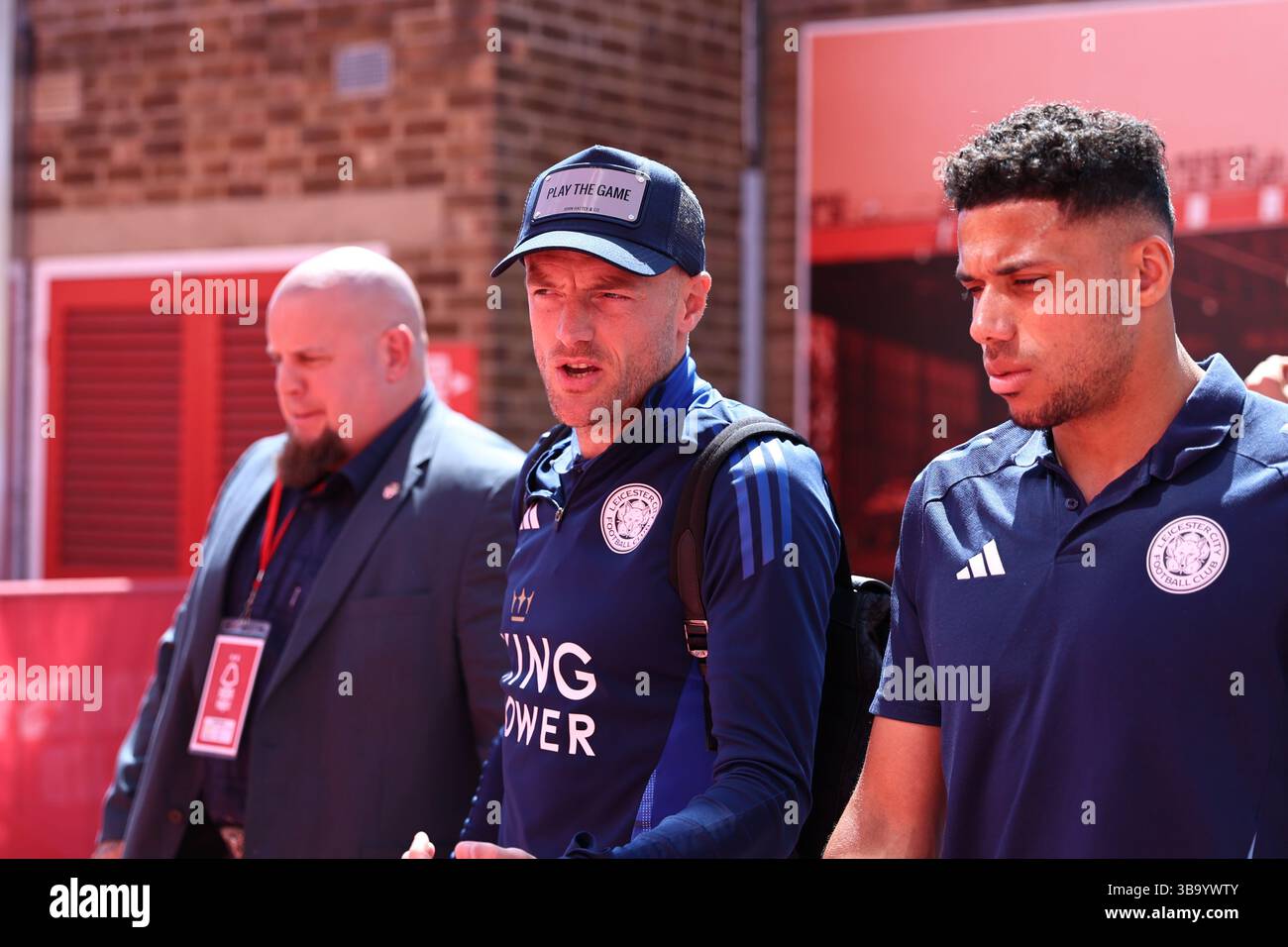 Nottingham, UK. 11th May, 2025. Jamie Vardy of Leicester City before ...