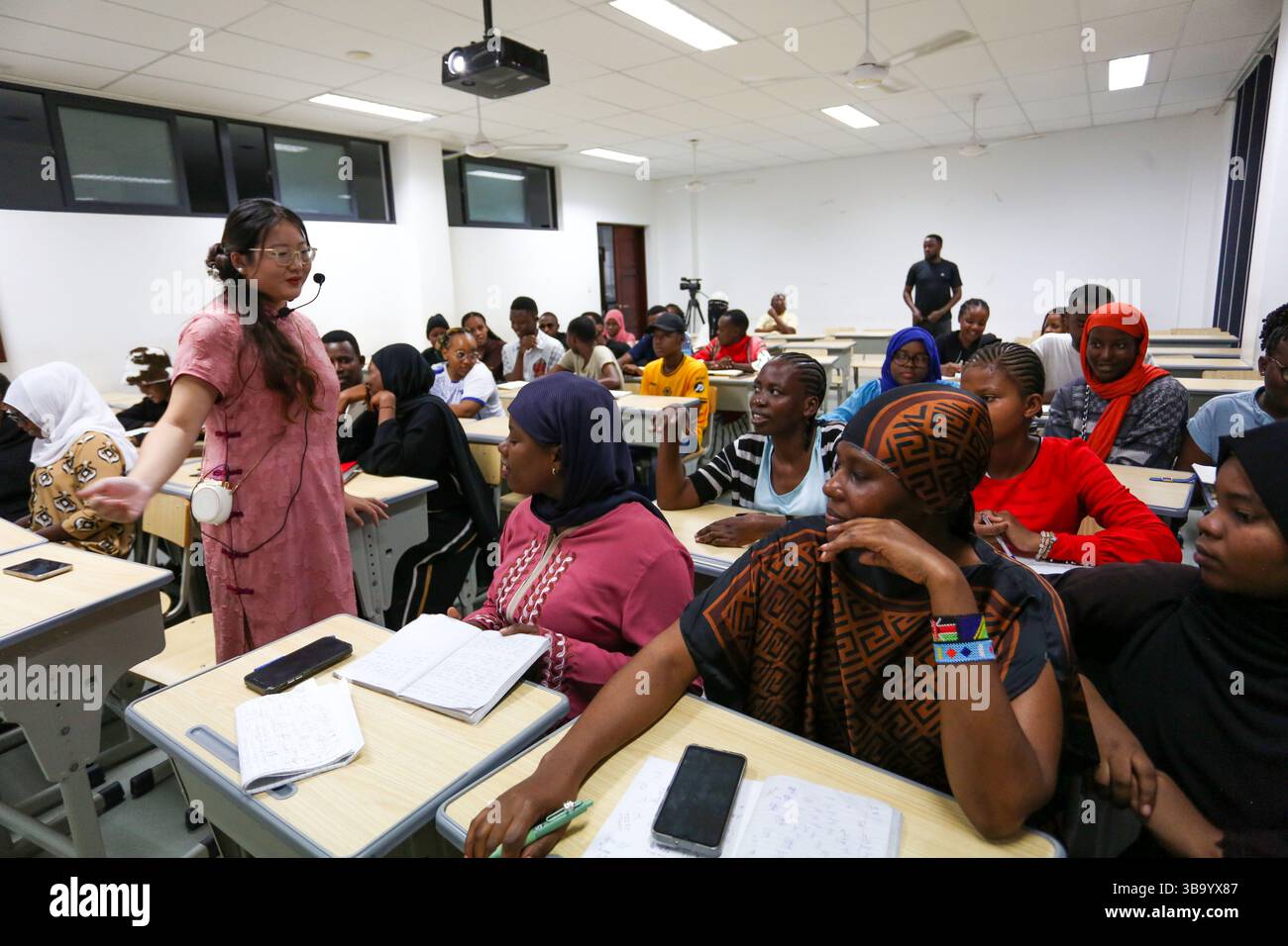 Dar Es Salaam, Tanzania. 9th May, 2025. Gao Yan, a Chinese teacher at ...