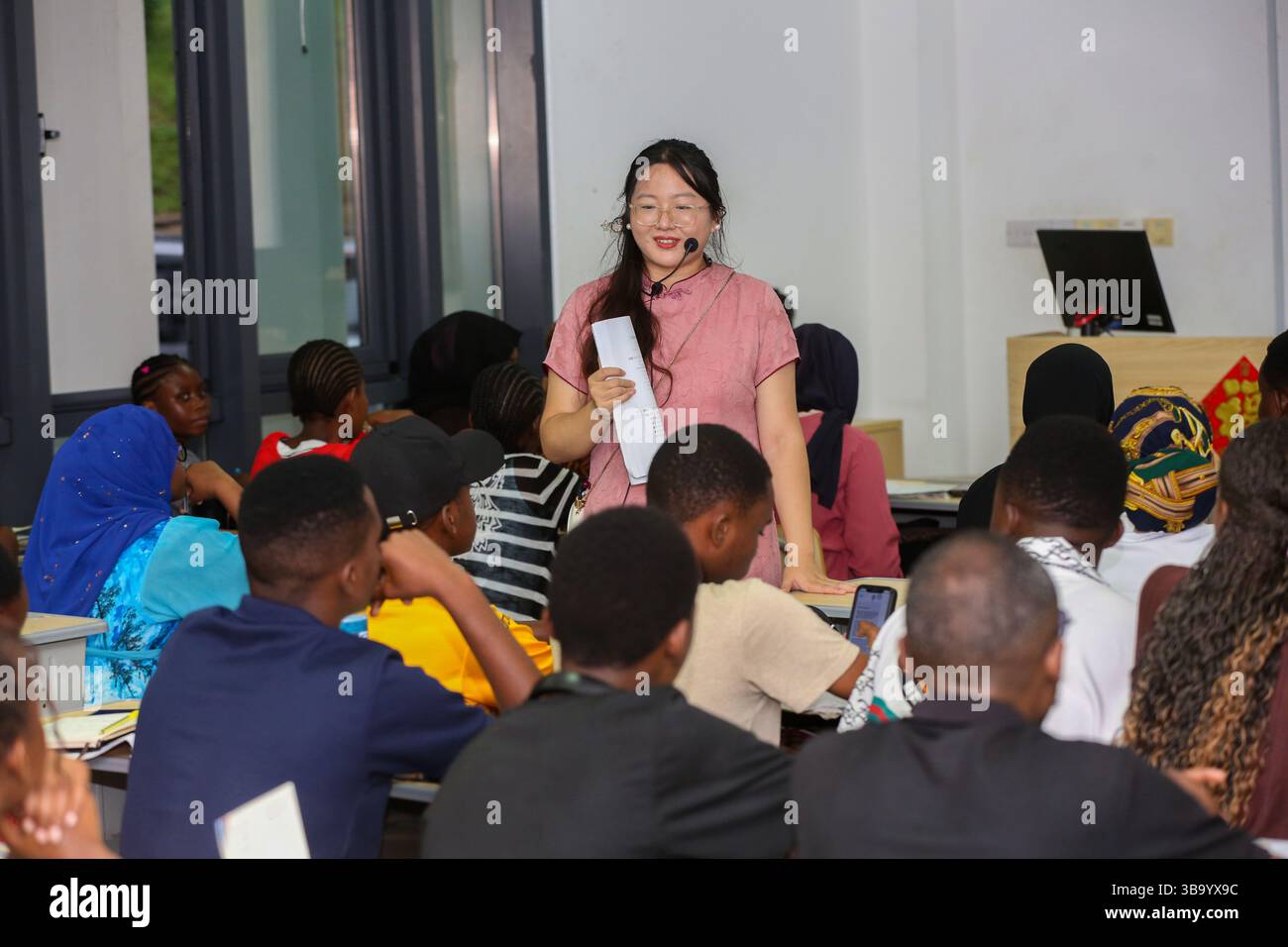 Dar Es Salaam, Tanzania. 9th May, 2025. Gao Yan, a Chinese teacher at ...