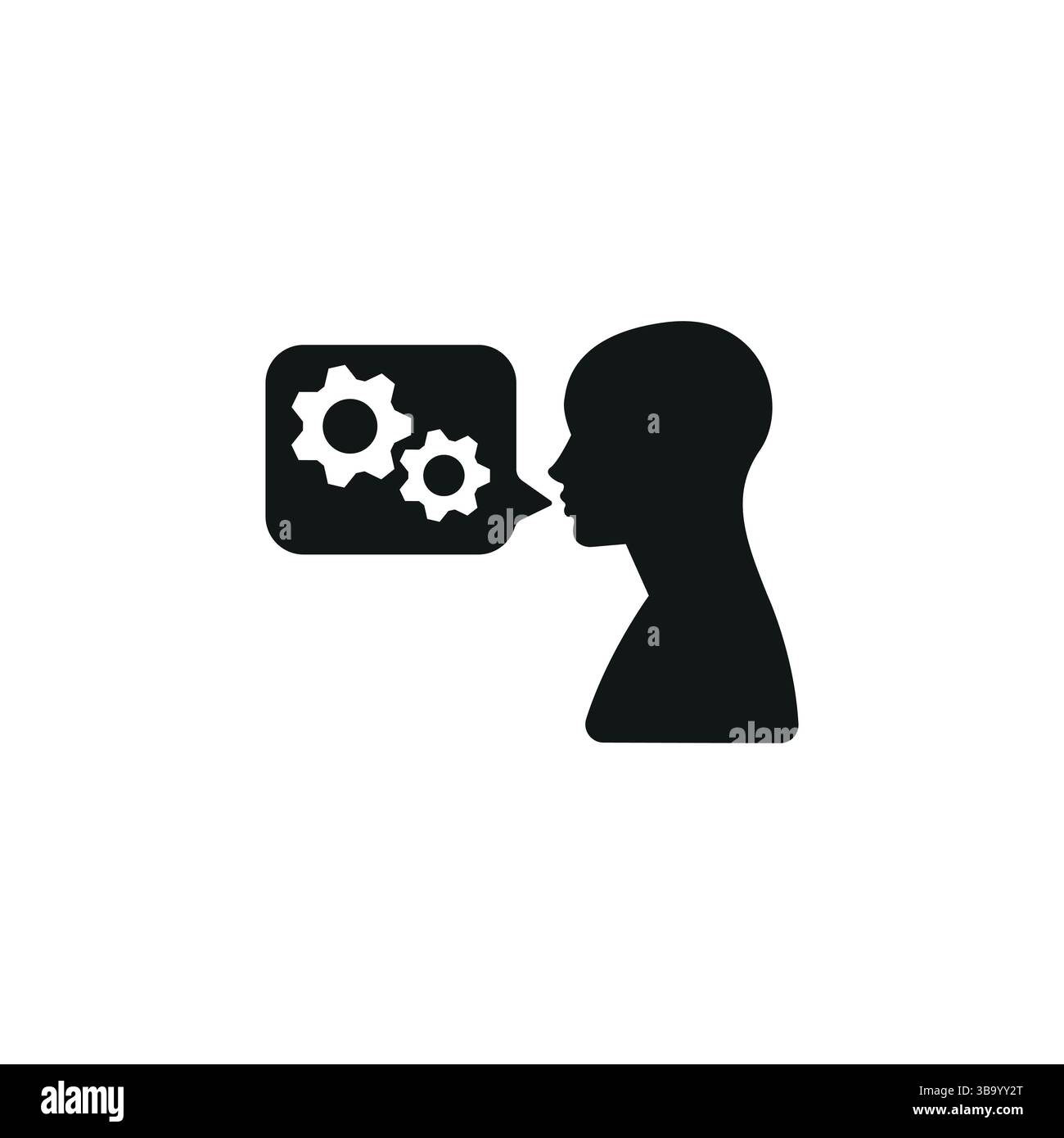 Cognitive Speech Icon Stock Vector Image & Art - Alamy