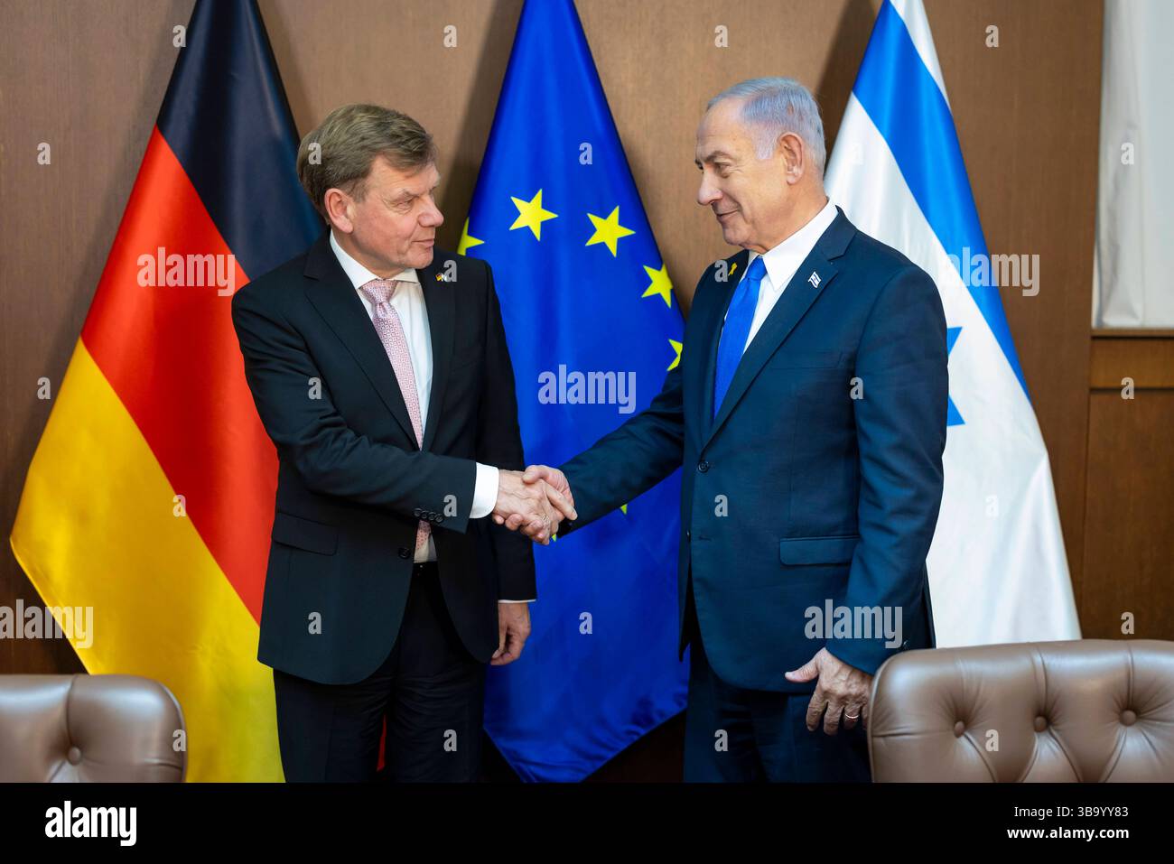 Johann Wadephul CDU, Bundesaussenminister, reist nach Israel und in die Palaestinensischen ...