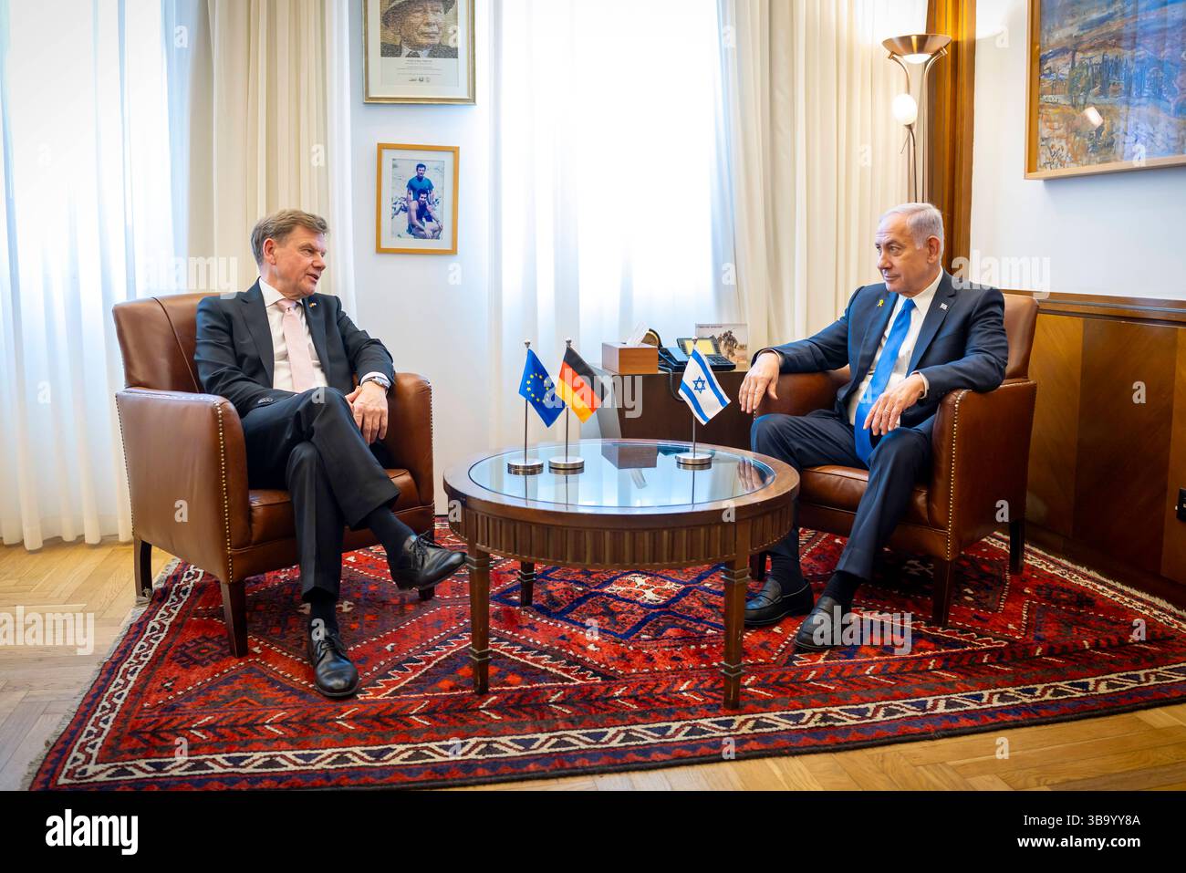 Johann Wadephul CDU, Bundesaussenminister, reist nach Israel und in die Palaestinensischen ...