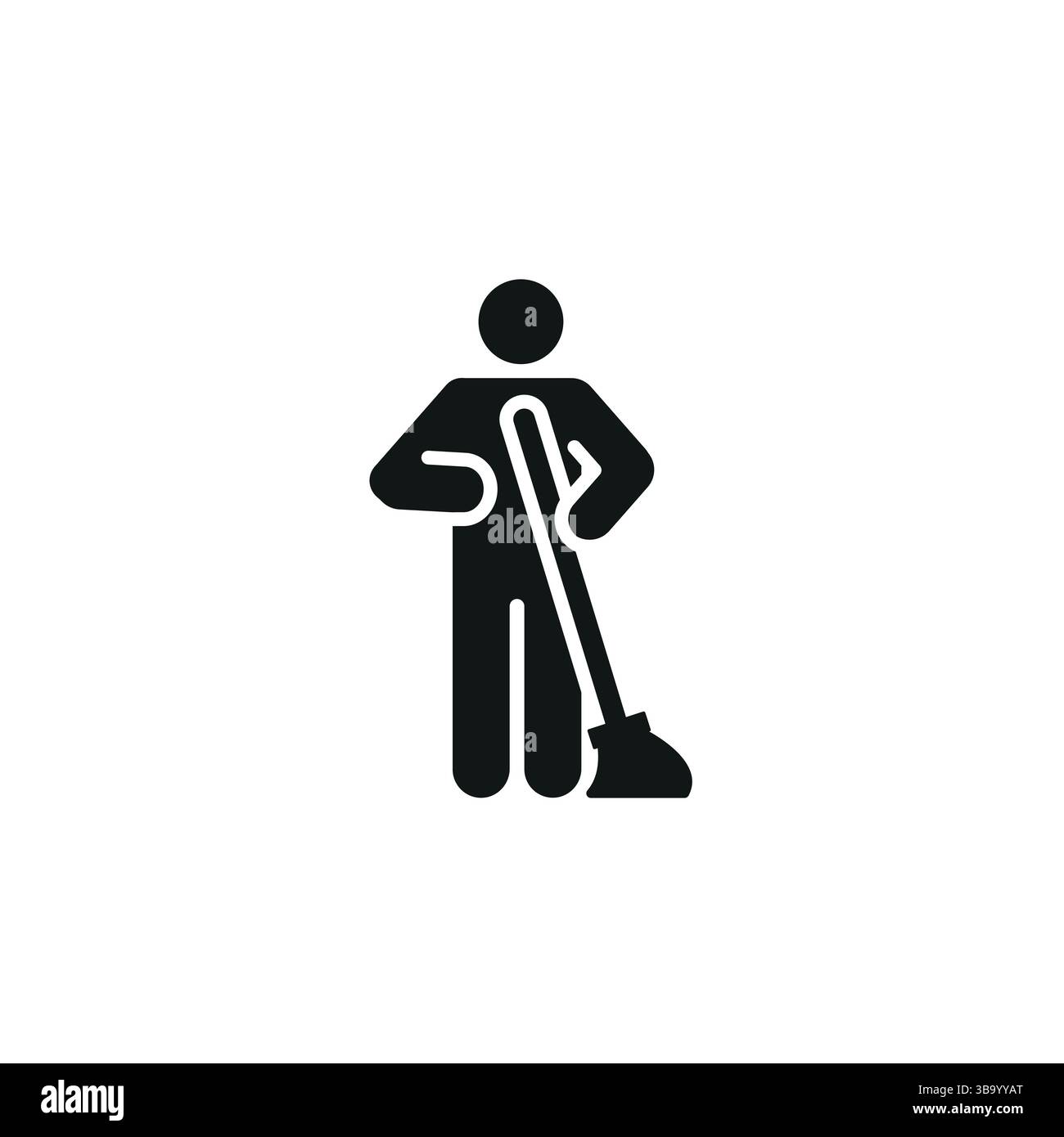 Standing Cleaner Icon Stock Vector Image & Art - Alamy