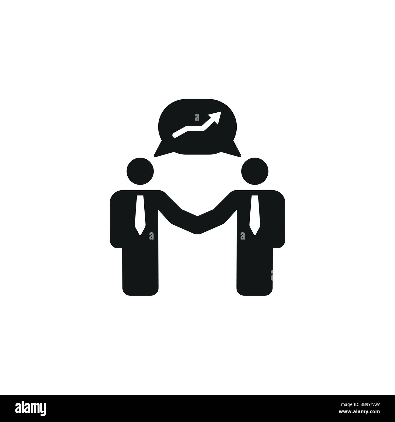 Discussion contract business people Stock Vector Images - Alamy