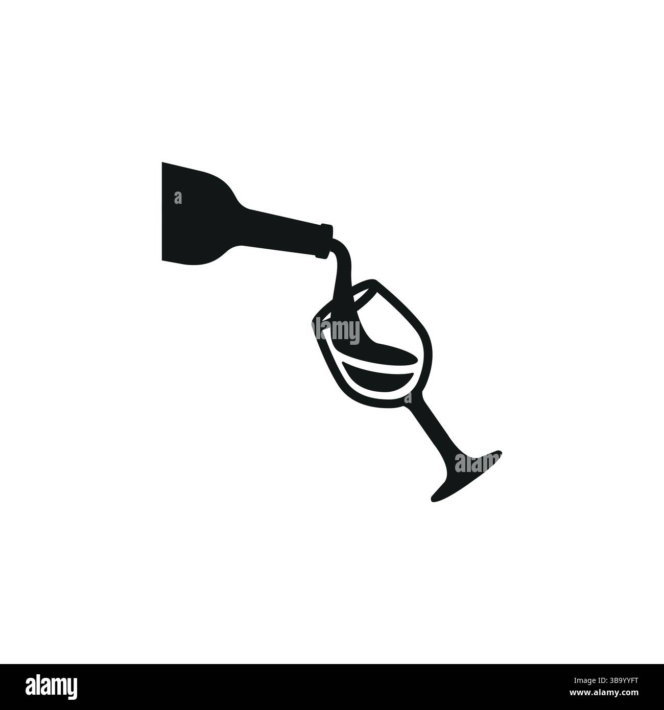 Wine Pouring Icon Stock Vector Image & Art - Alamy