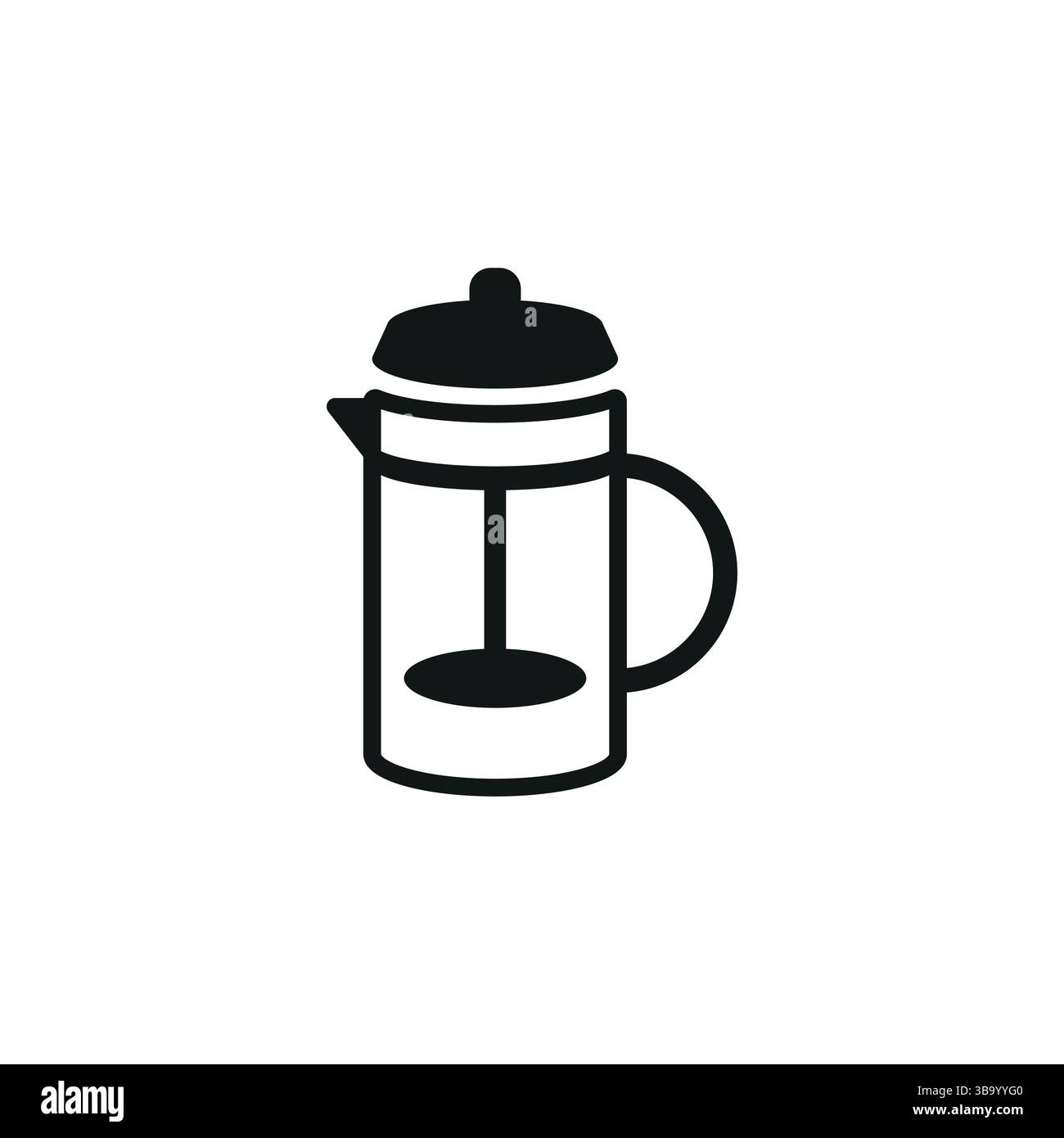 French press coffee pour Cut Out Stock Images & Pictures - Alamy