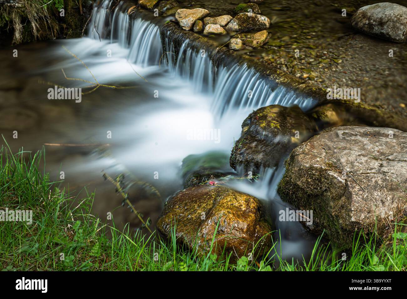 Forest landscape small waterfall hi-res stock photography and images ...