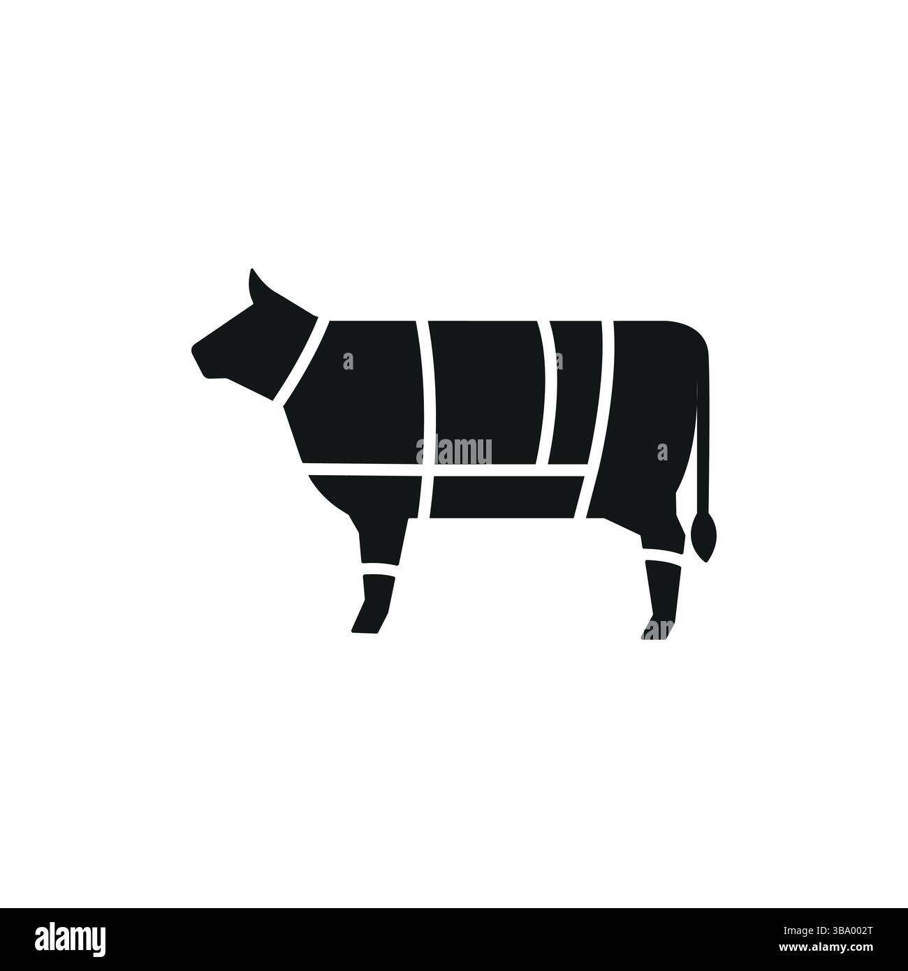 Beef Cuts Diagram Icon Stock Vector Image & Art - Alamy