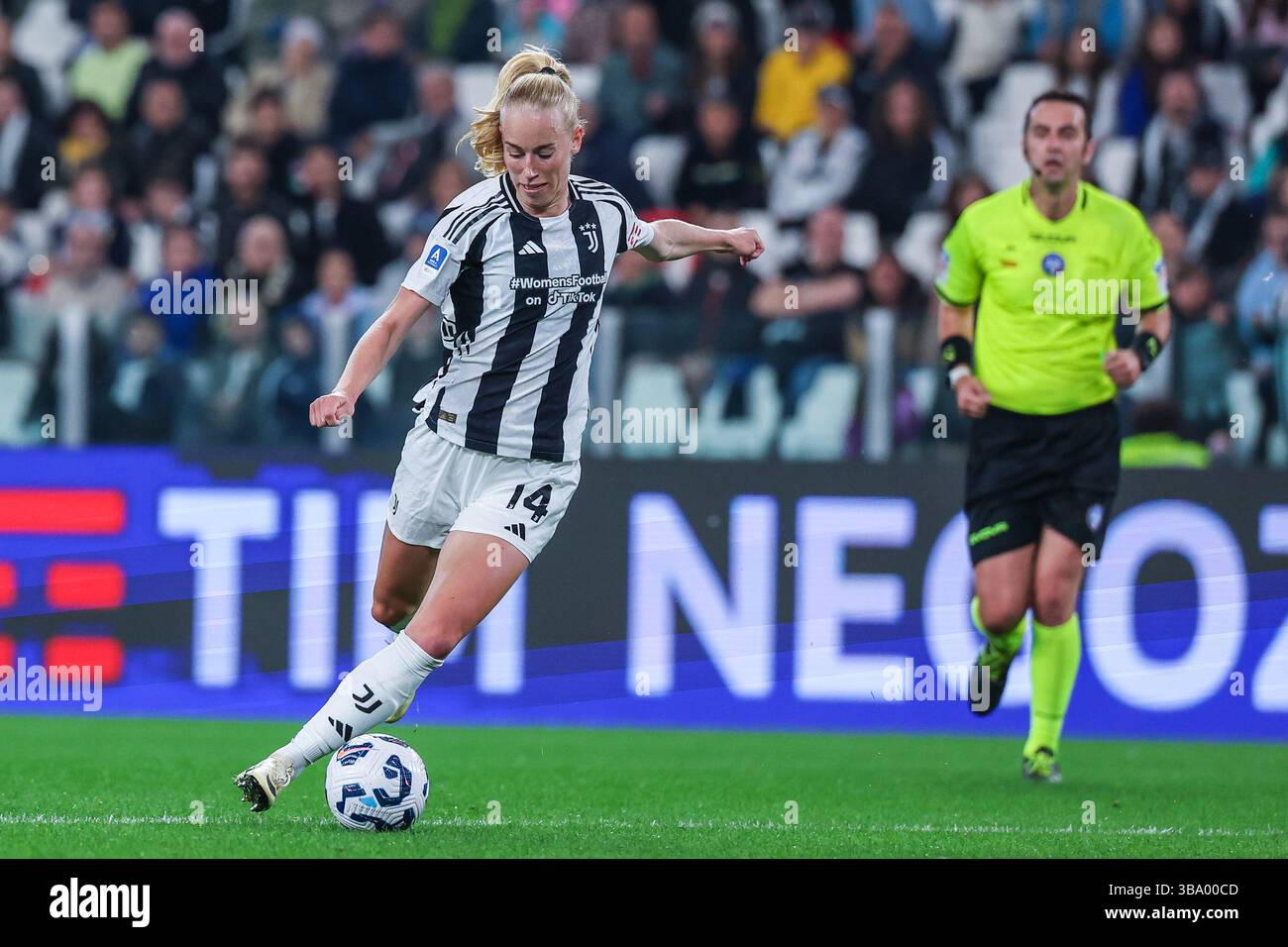 Turin, Italien. 10th May, 2025. Amalie Jorgensen Vangsgaard of Juventus ...