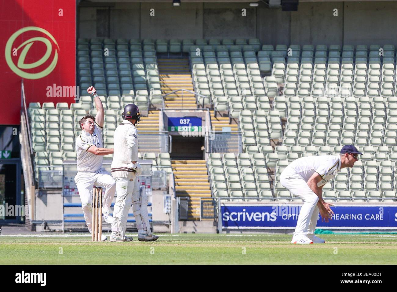 Birmingham, UK. 11th May, 2025. #54, Ethan Bamber of Warwickshire (left ...
