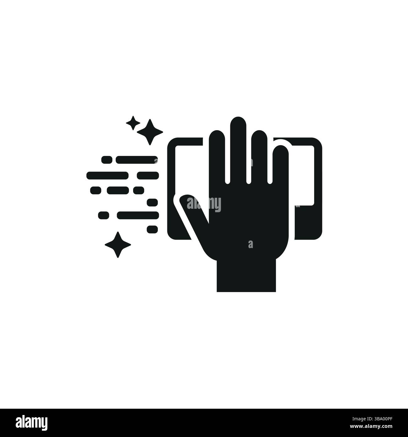 Cleaning Wipe Icon Stock Vector Image & Art - Alamy