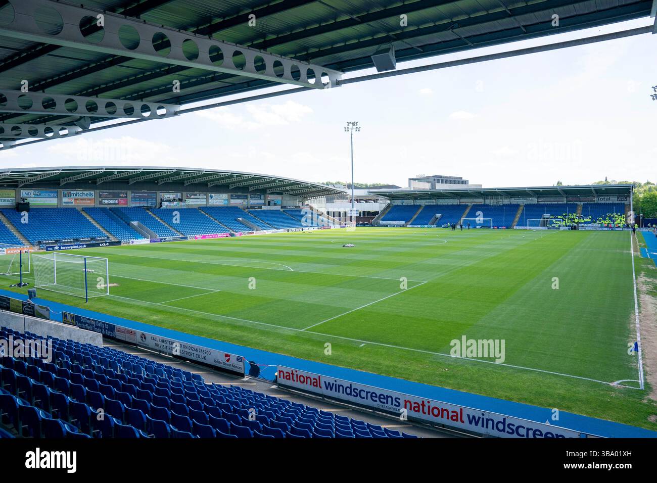 Chesterfield, UK. 11th May, 2025. General View inside the Stadium ...