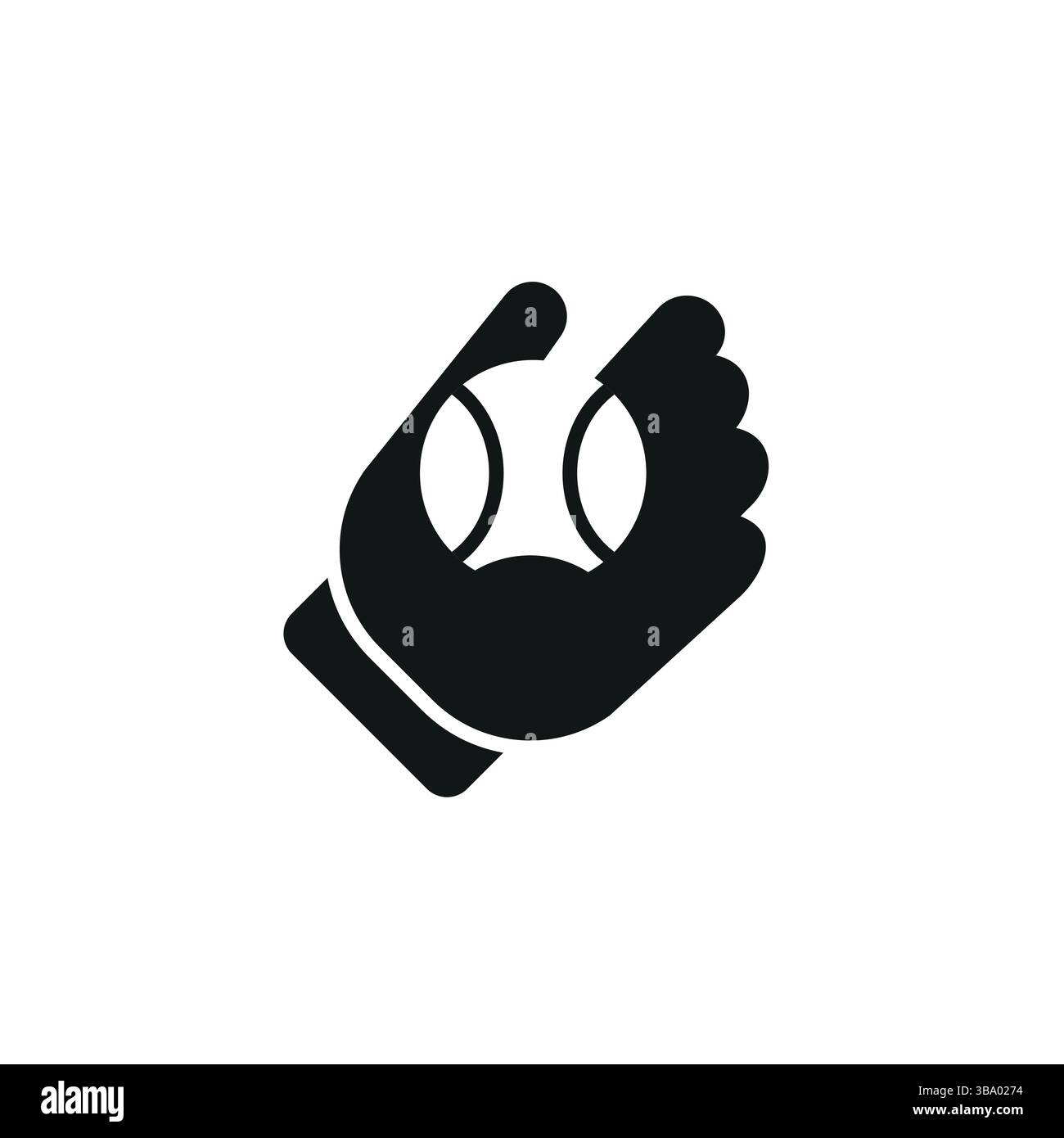 Baseball in Hand Icon Stock Vector Image & Art - Alamy