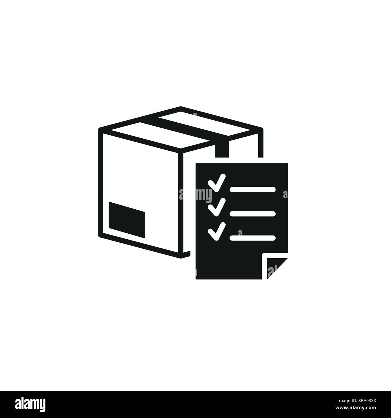 Box with Checklist Icon Stock Vector Image & Art - Alamy