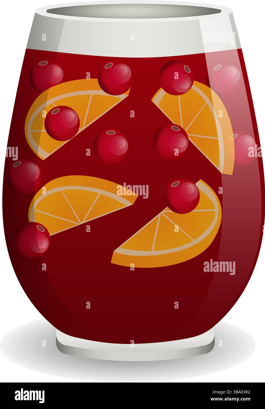 Sangria cocktail. Isolated vector illustration Stock Vector Image & Art ...