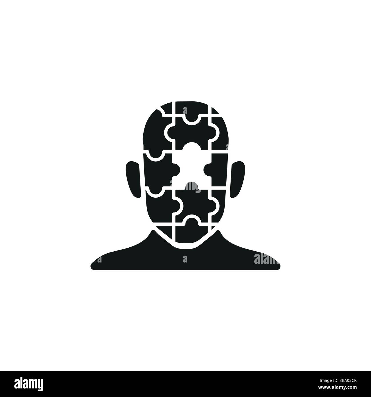 Puzzle thought icon Cut Out Stock Images & Pictures - Alamy