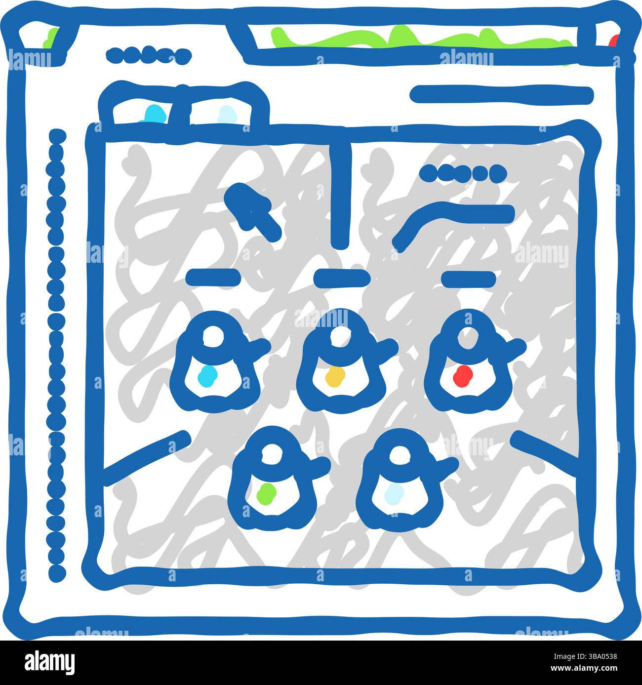 prototyping game development icon doodle illustration Stock Vector ...