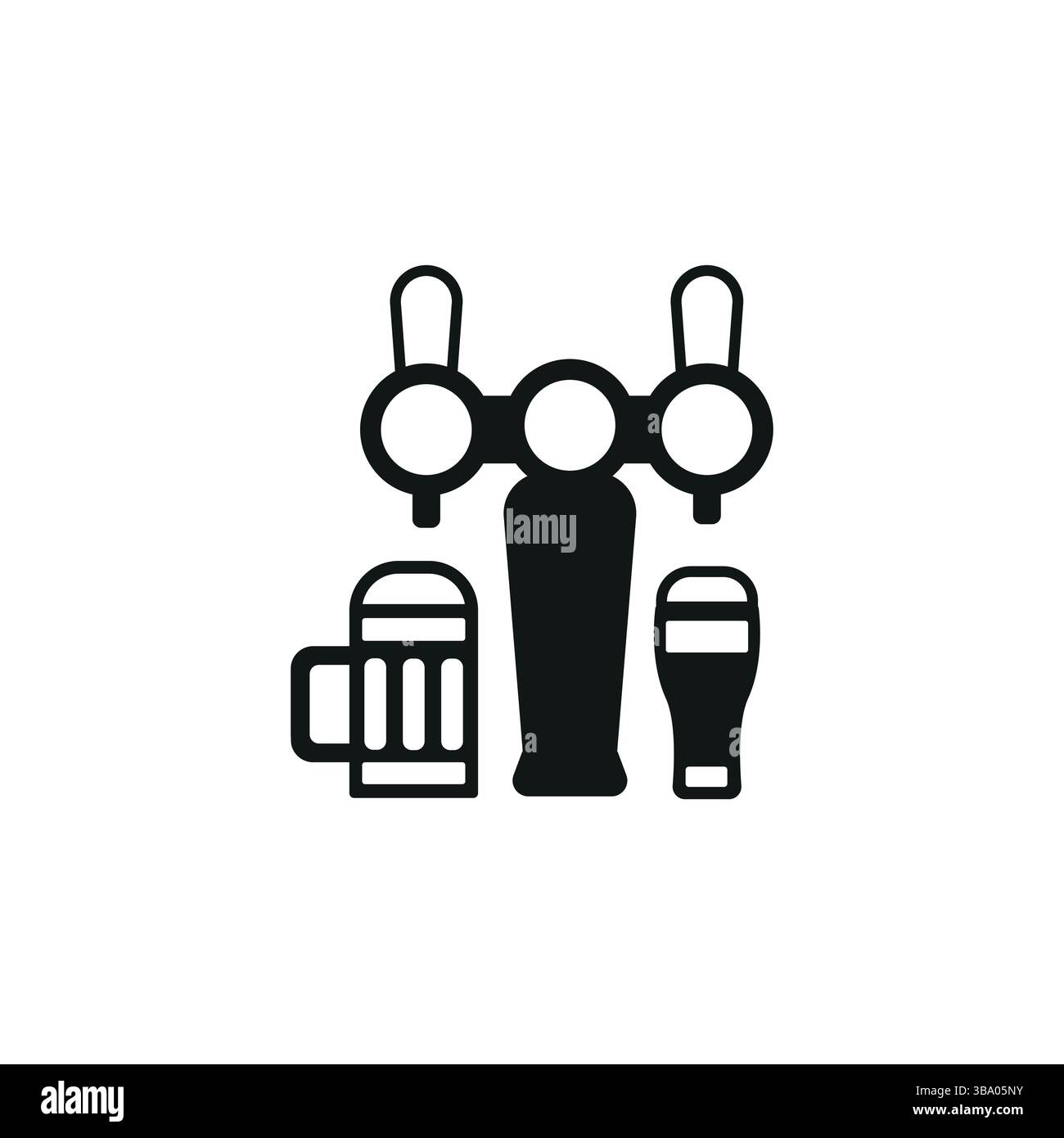 Beer pint pump pub Stock Vector Images - Alamy