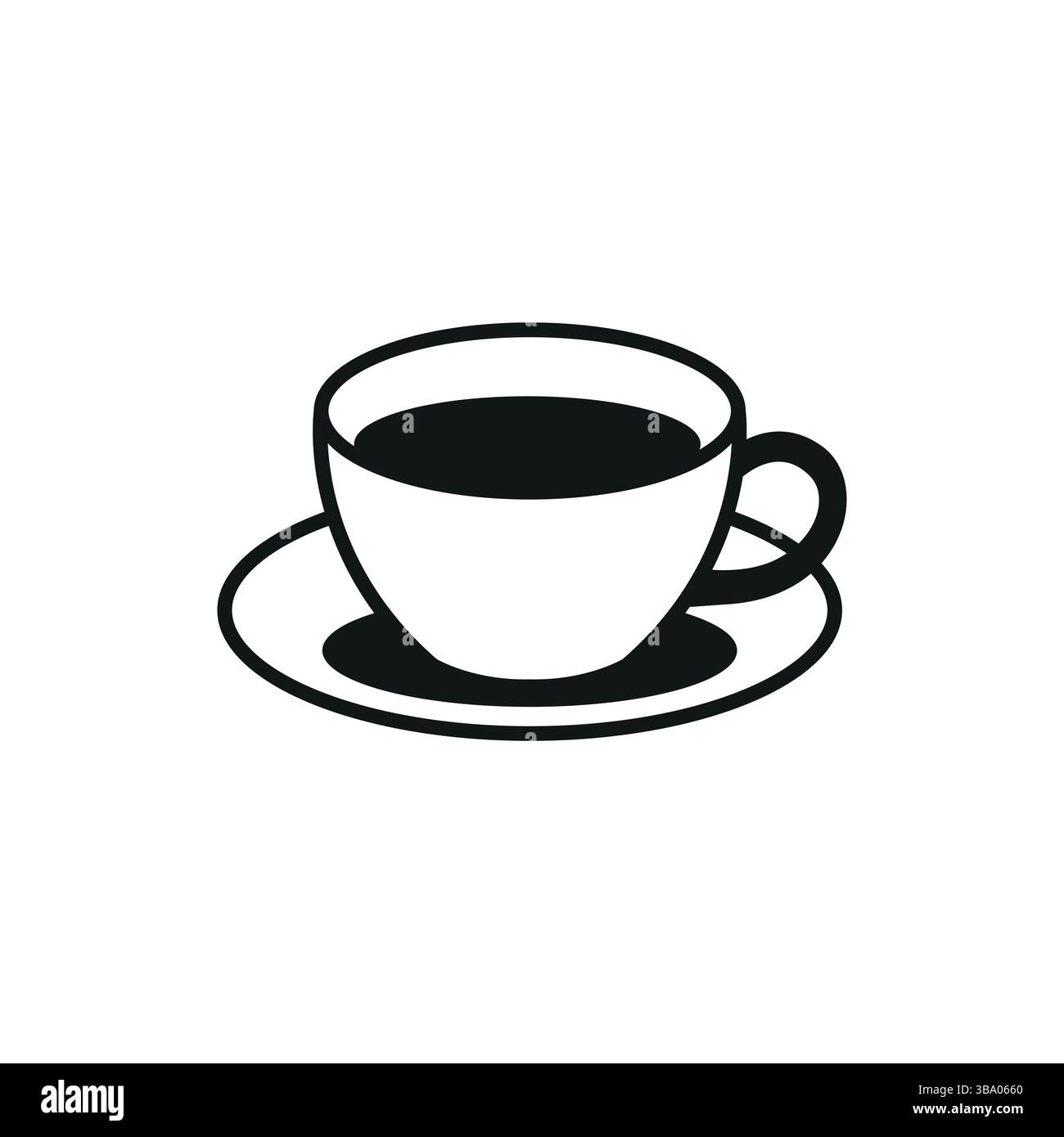 Brown empty coffee cup Stock Vector Images - Alamy