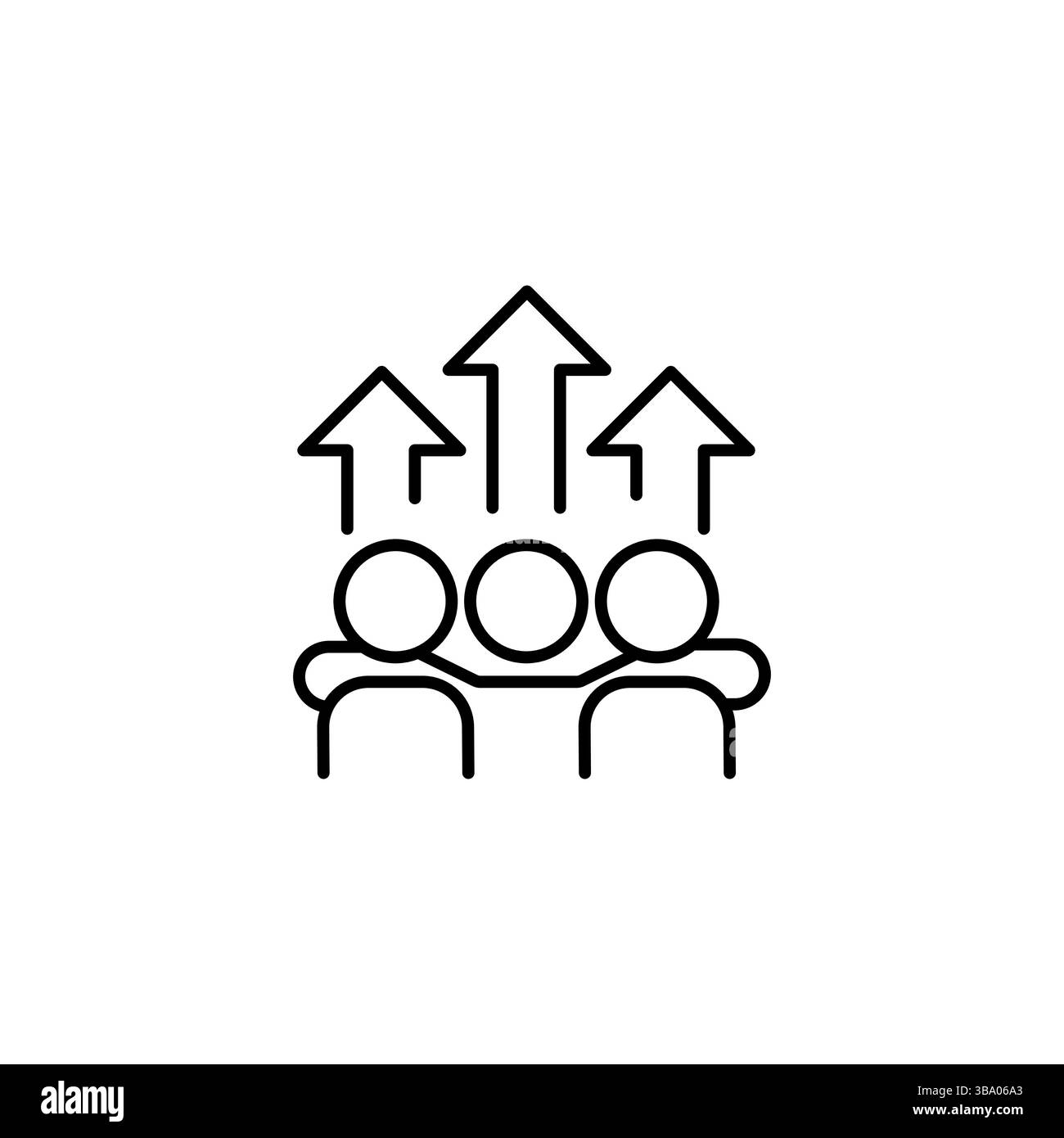 Growth Icon – Team and Development Concept Stock Vector Image & Art - Alamy