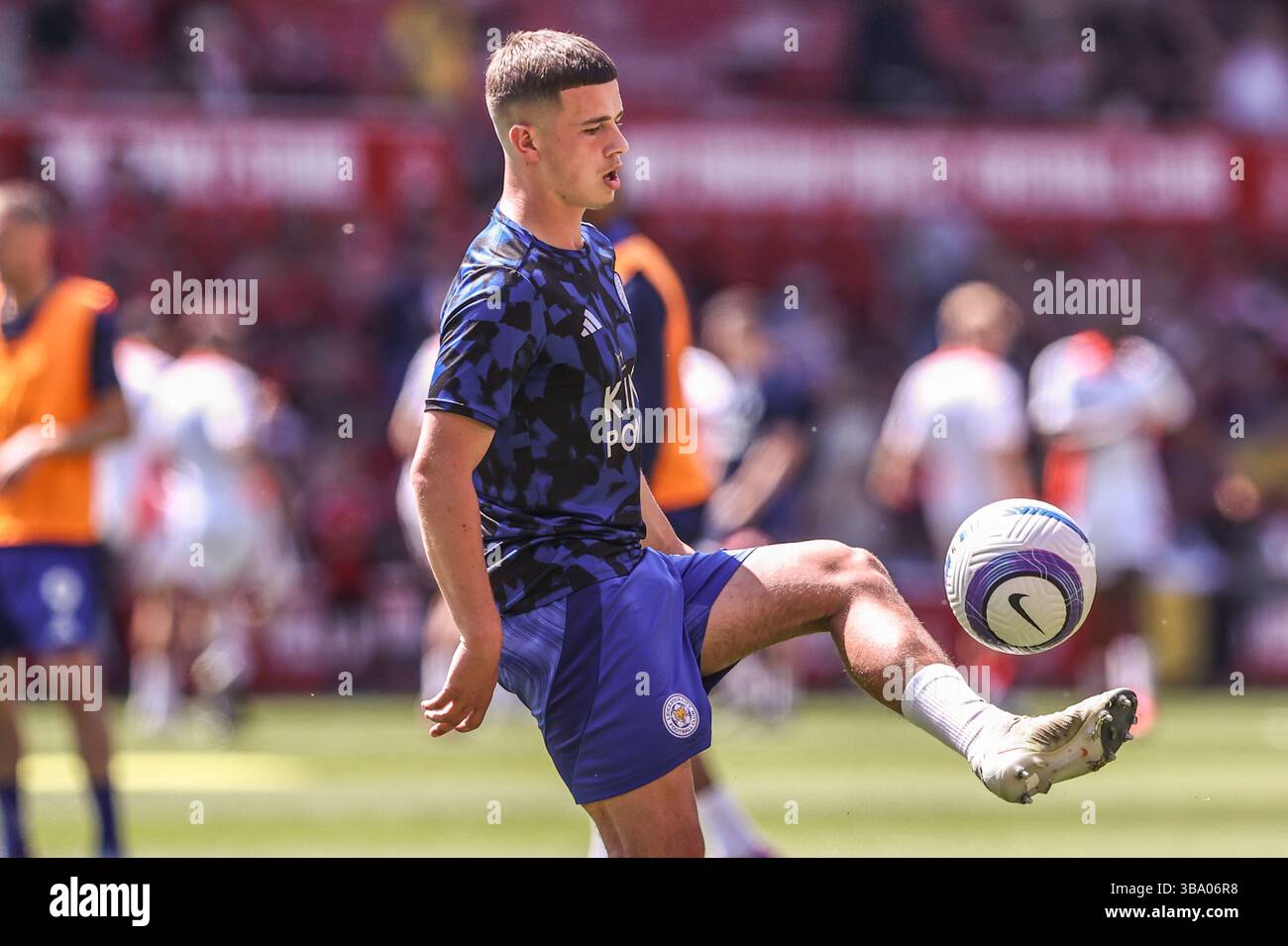 Nottingham, UK. 11th May, 2025. Jake Evans of Leicester City in the ...