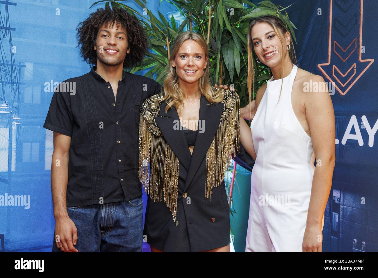 Antwerp, Belgium. 11th May, 2025. Alexy Kilozo, Sarah Loos and Michele ...