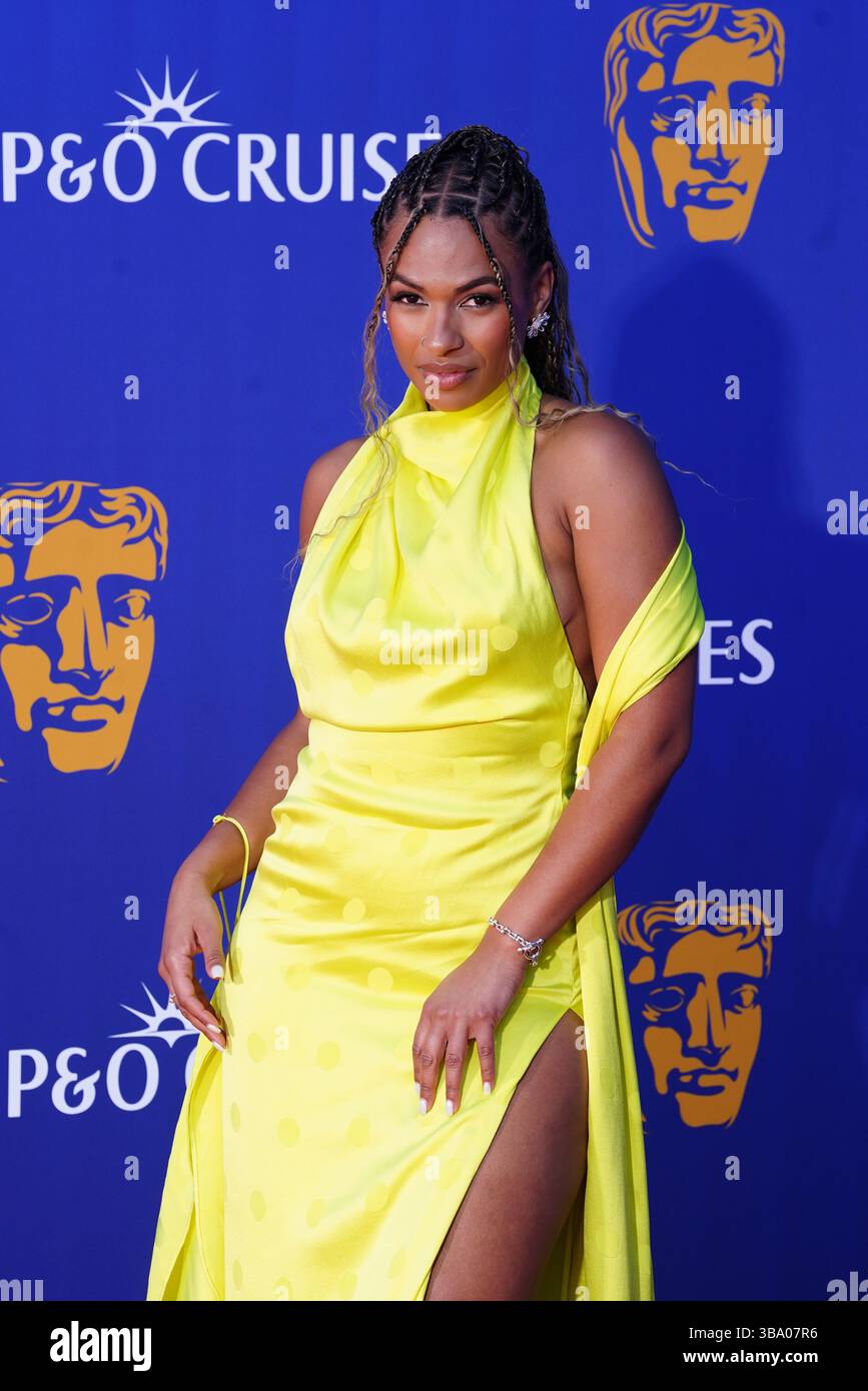 Kemi Rogers attending the 2025 BAFTA Television Awards with P&O Cruises ...