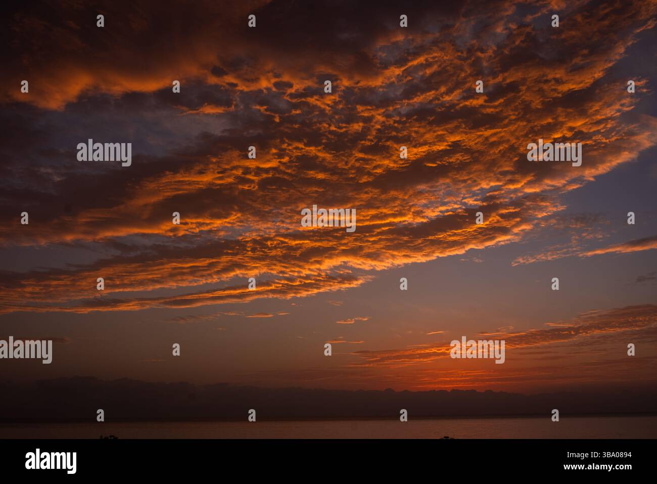 Colours of sea sunset. Seascape nature composition. Natural background ...