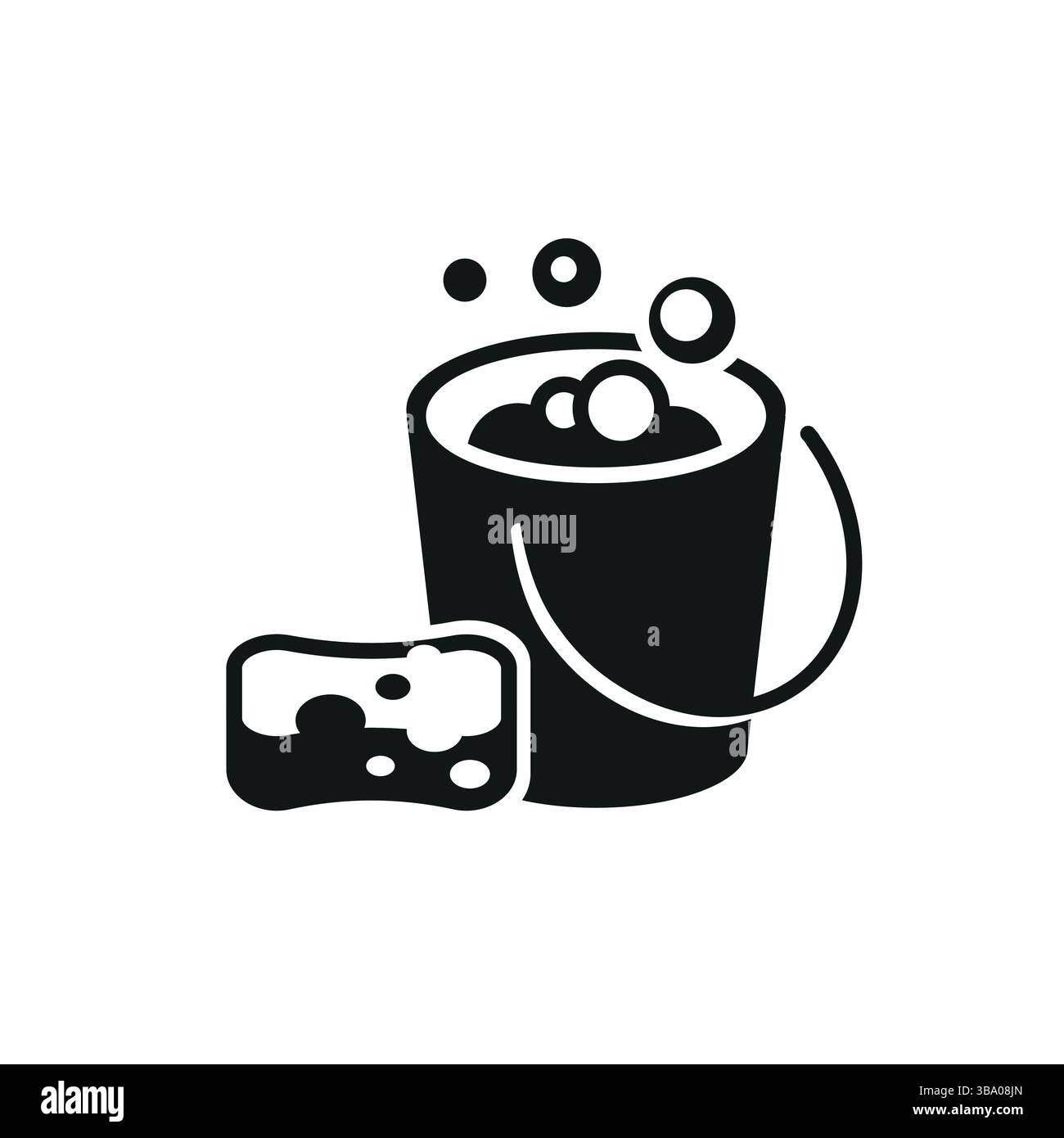 Cleaning Bucket Icon Stock Vector Image & Art - Alamy