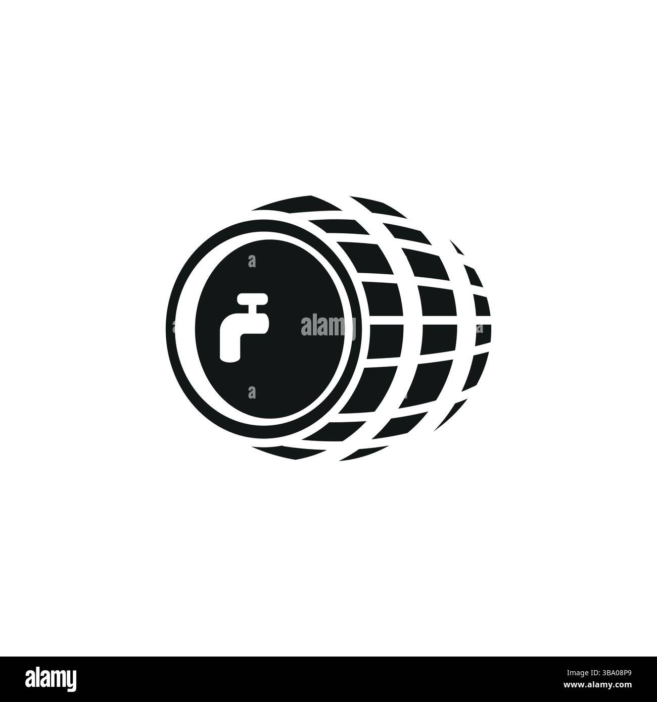 Alcohol beverage wooden barrel Stock Vector Images - Alamy