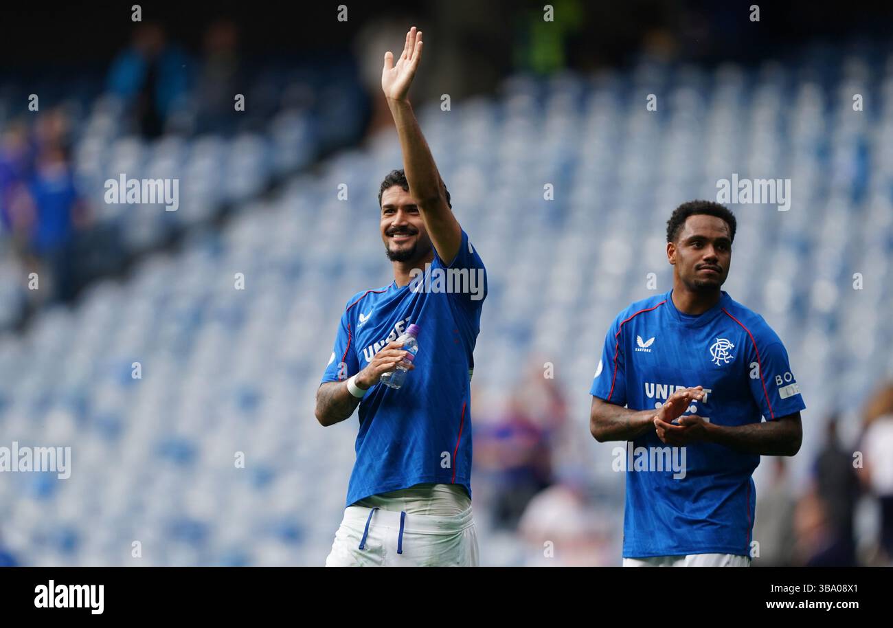 Rangers' Jefte after the William Hill Premiership match at Ibrox ...