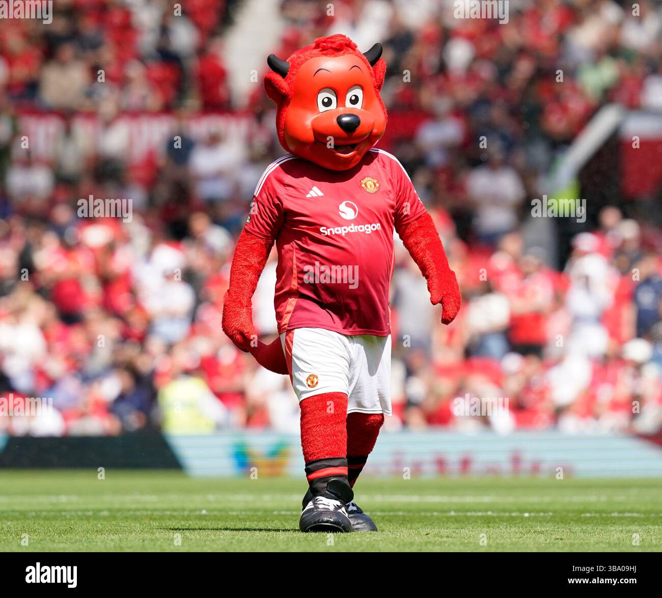 Manchester, UK. 11th May, 2025. Fred the Red the United mascot during ...