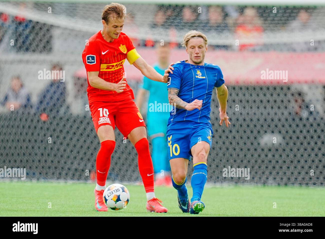 Farum, Denmark. 11th May, 2025. FC Nordsjaelland moeder Broendby IF i ...