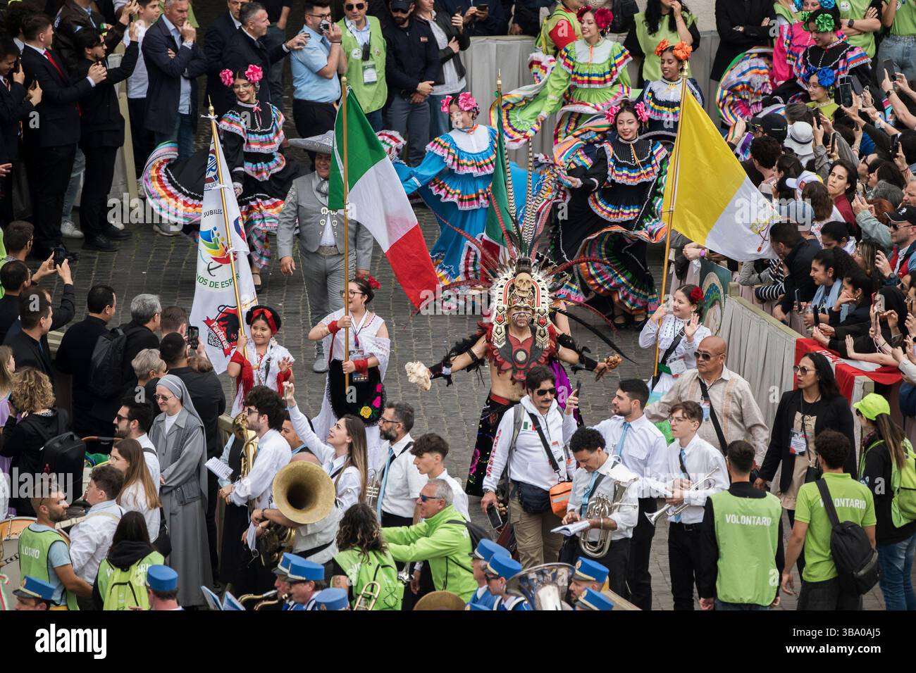 May 11, 2025, Vatican, Vatican, Vatican: Musical bands arrive in St ...