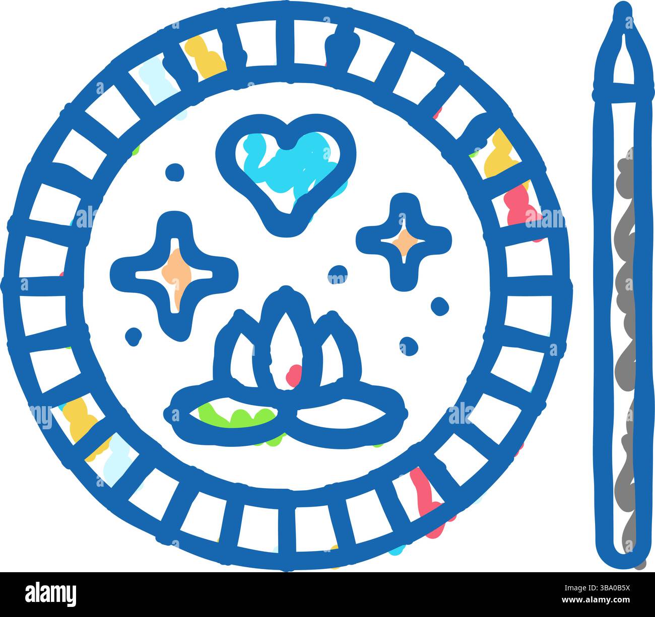 mood tracker mental health icon doodle illustration Stock Vector Image ...