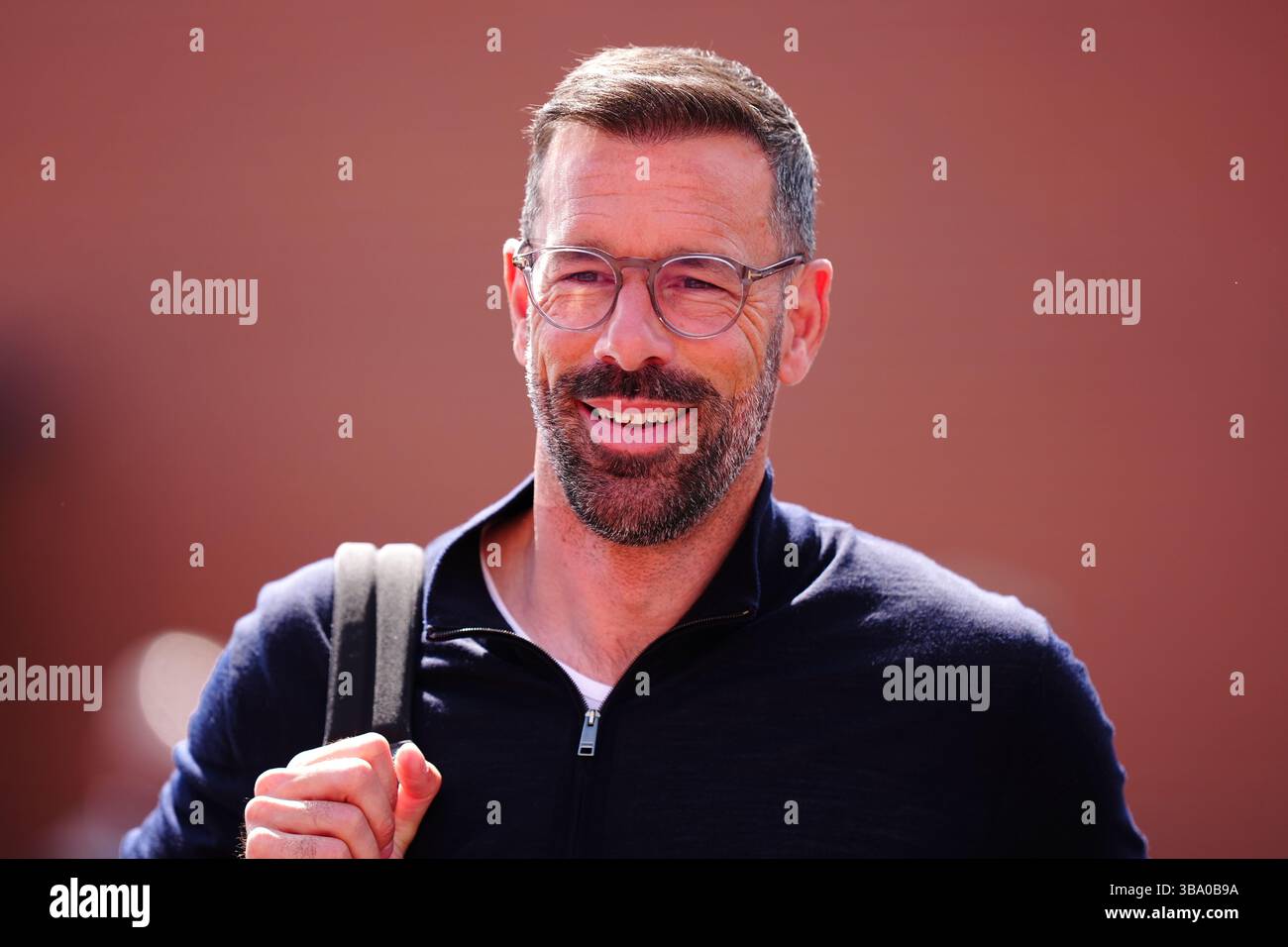 Leicester City manager Ruud van Nistelrooy arriving before the Premier ...