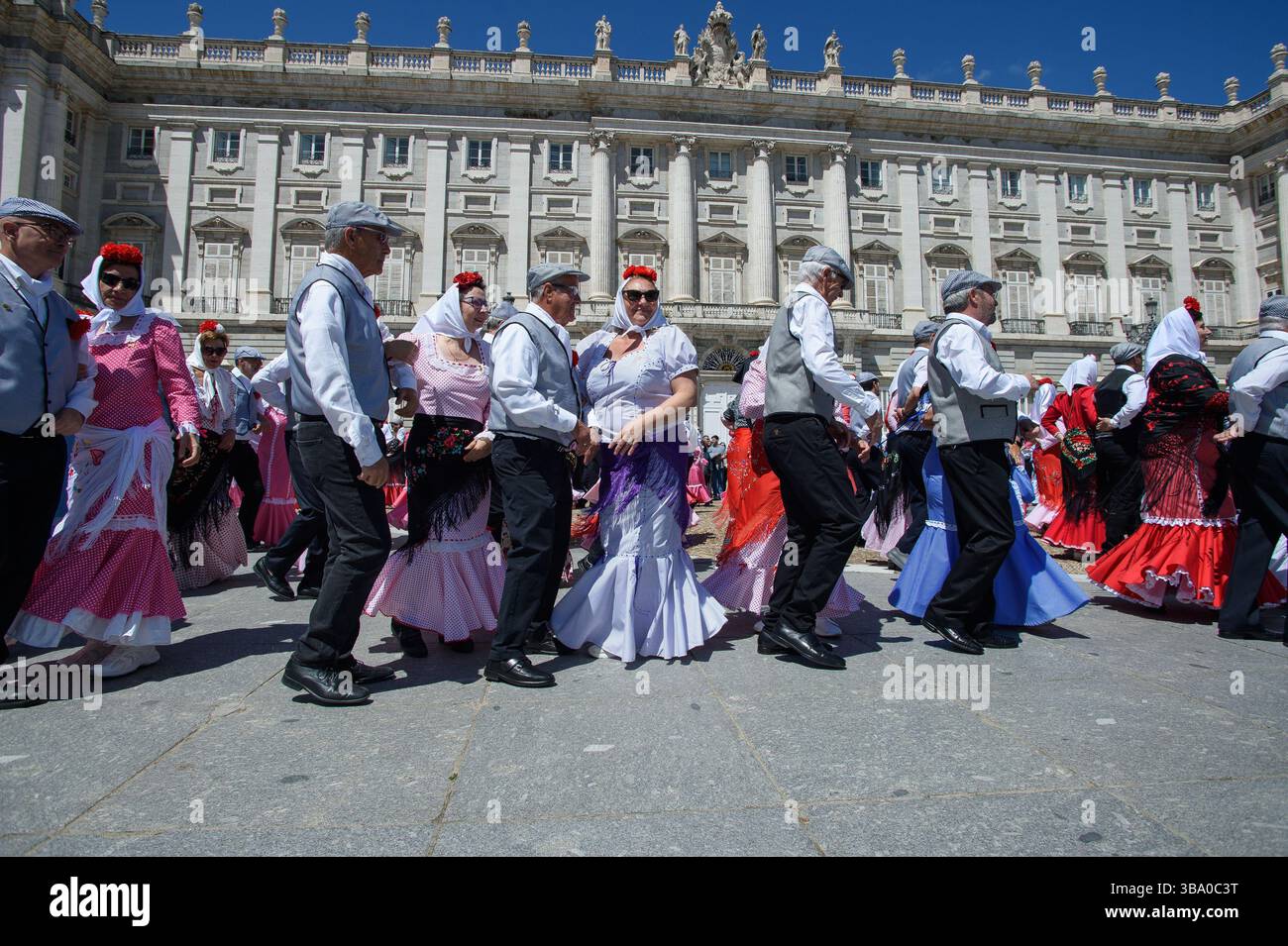 Madrid, Spain. 11th May, 2025. People during the traditional parade ...
